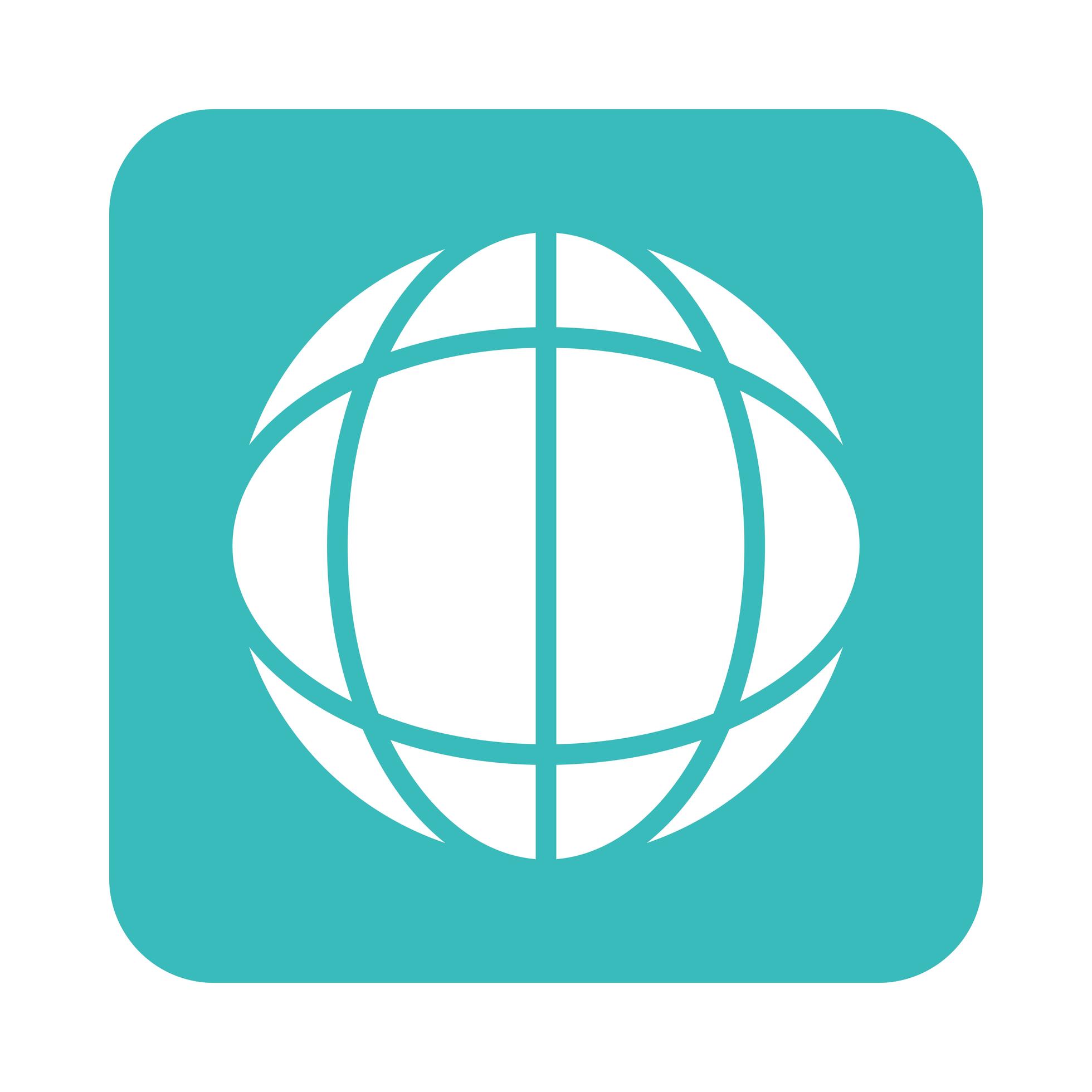 Mobile Application World Connection Web Button Menu Digital Flat Style