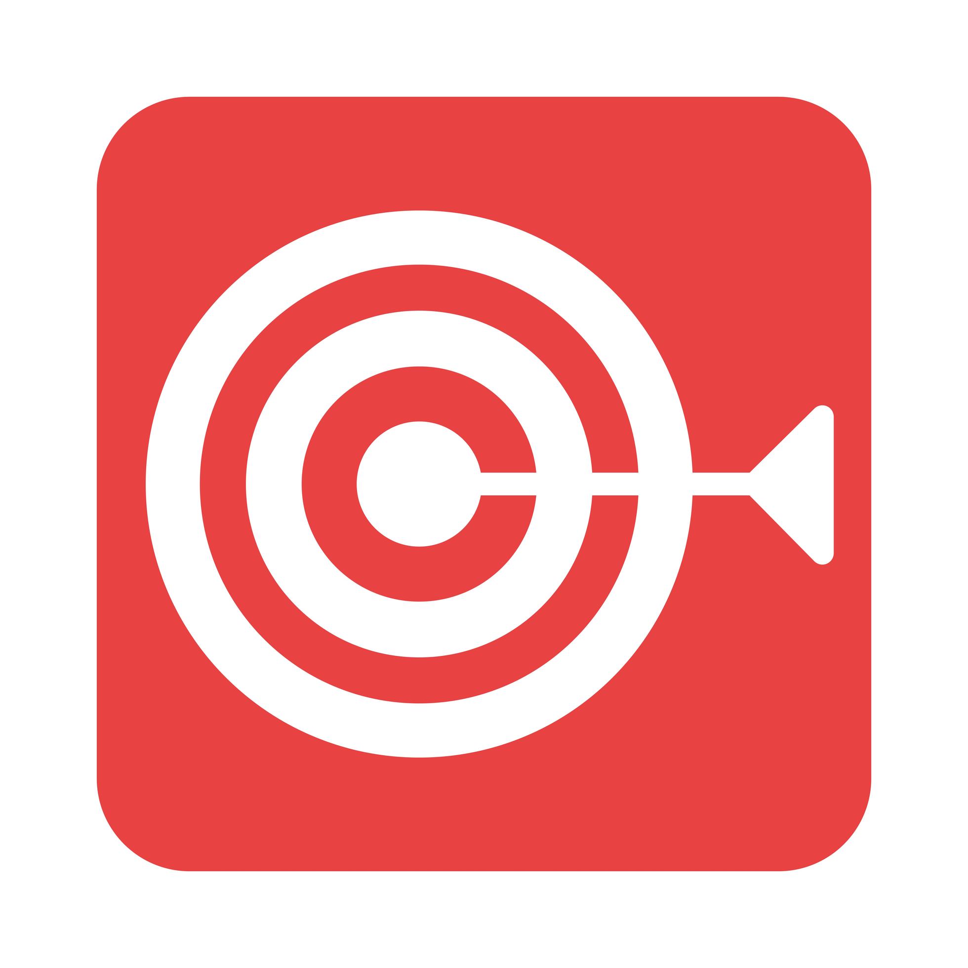 Mobile Application Target Web Button Menu Digital Flat Style Icon