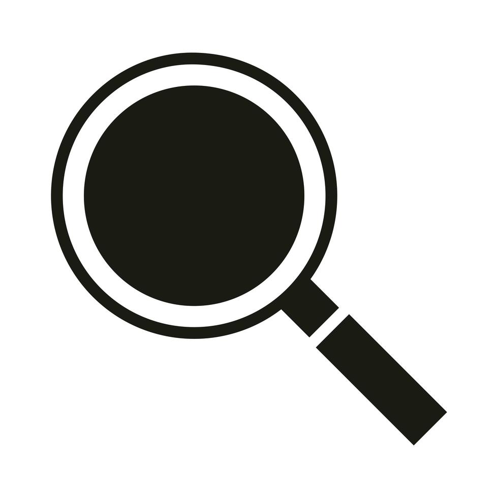 Mobile Application Searching Web Button Menu Digital Silhouette Style