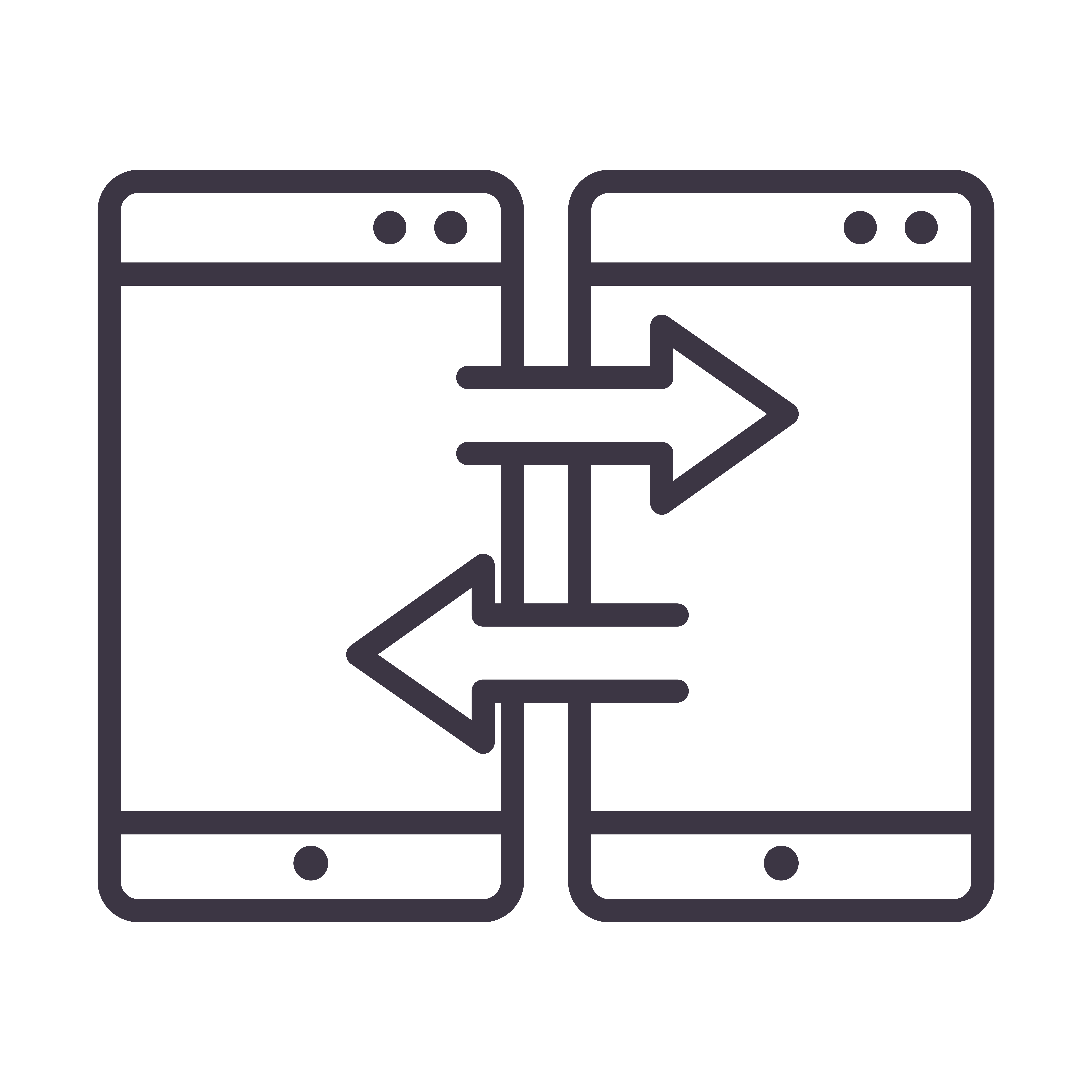 Smartphones Synchronization Data Device Technology Thin Line Style Design Icon 2609071 Vector