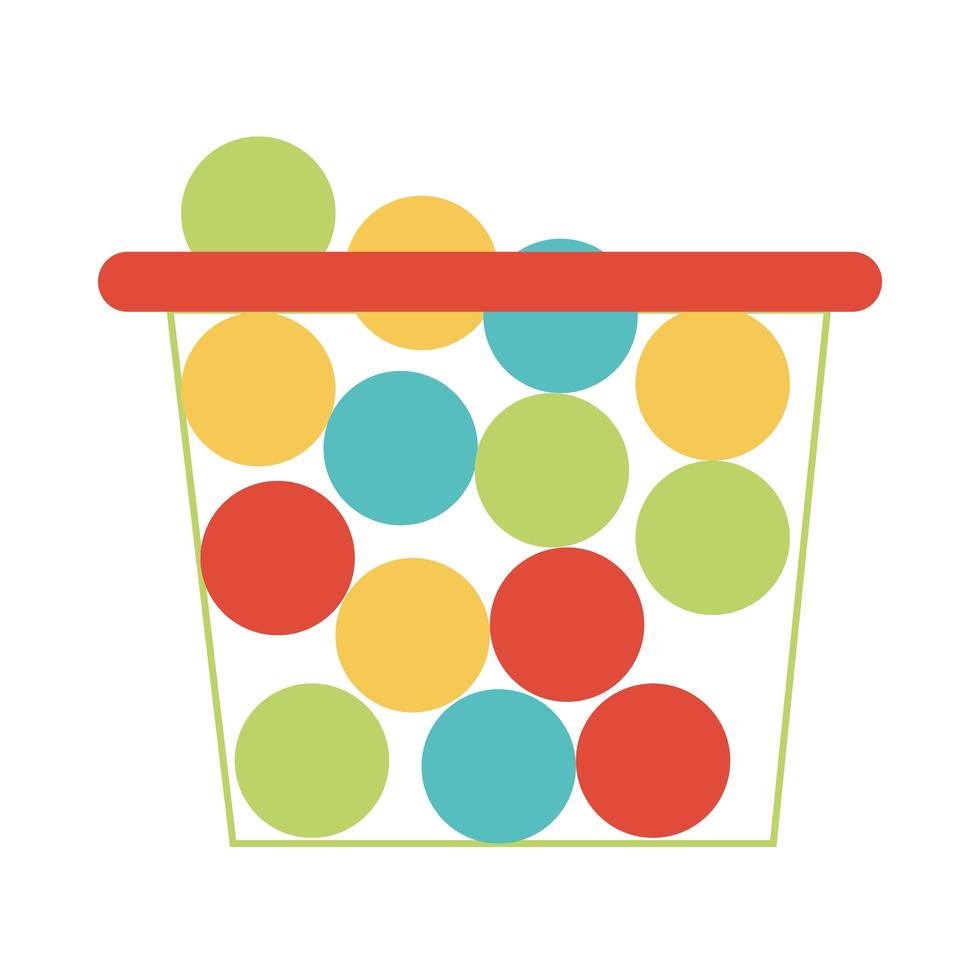 cubo con bolas de colores objeto de juguete para que los niños pequeños ... cubo con bolas de colores objeto de juguete para que los niños pequeños ...
