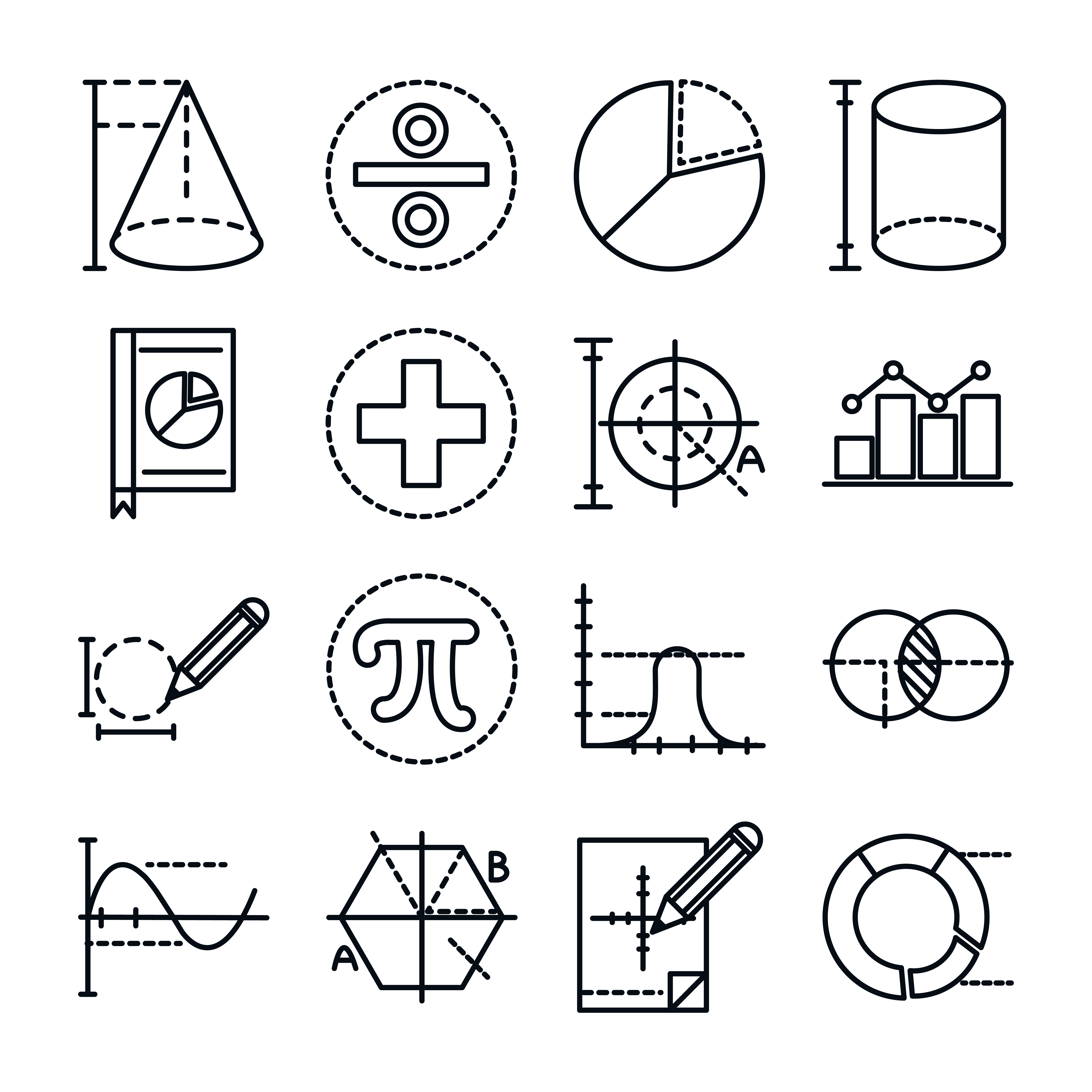 math education school science icons collection line and style 2610470 ...