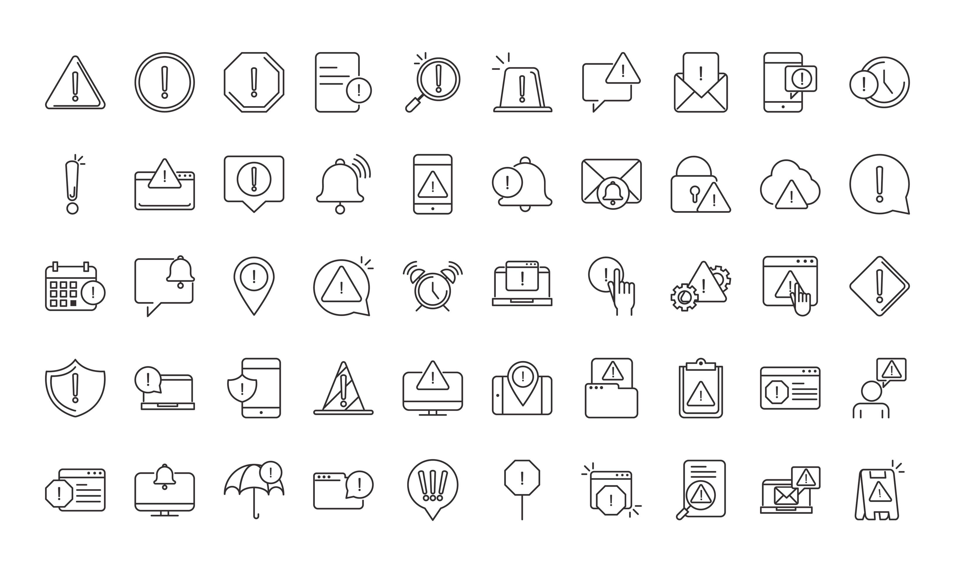 alert attention danger exclamation mark precaution line style design ... alert attention danger exclamation mark precaution line style design ...