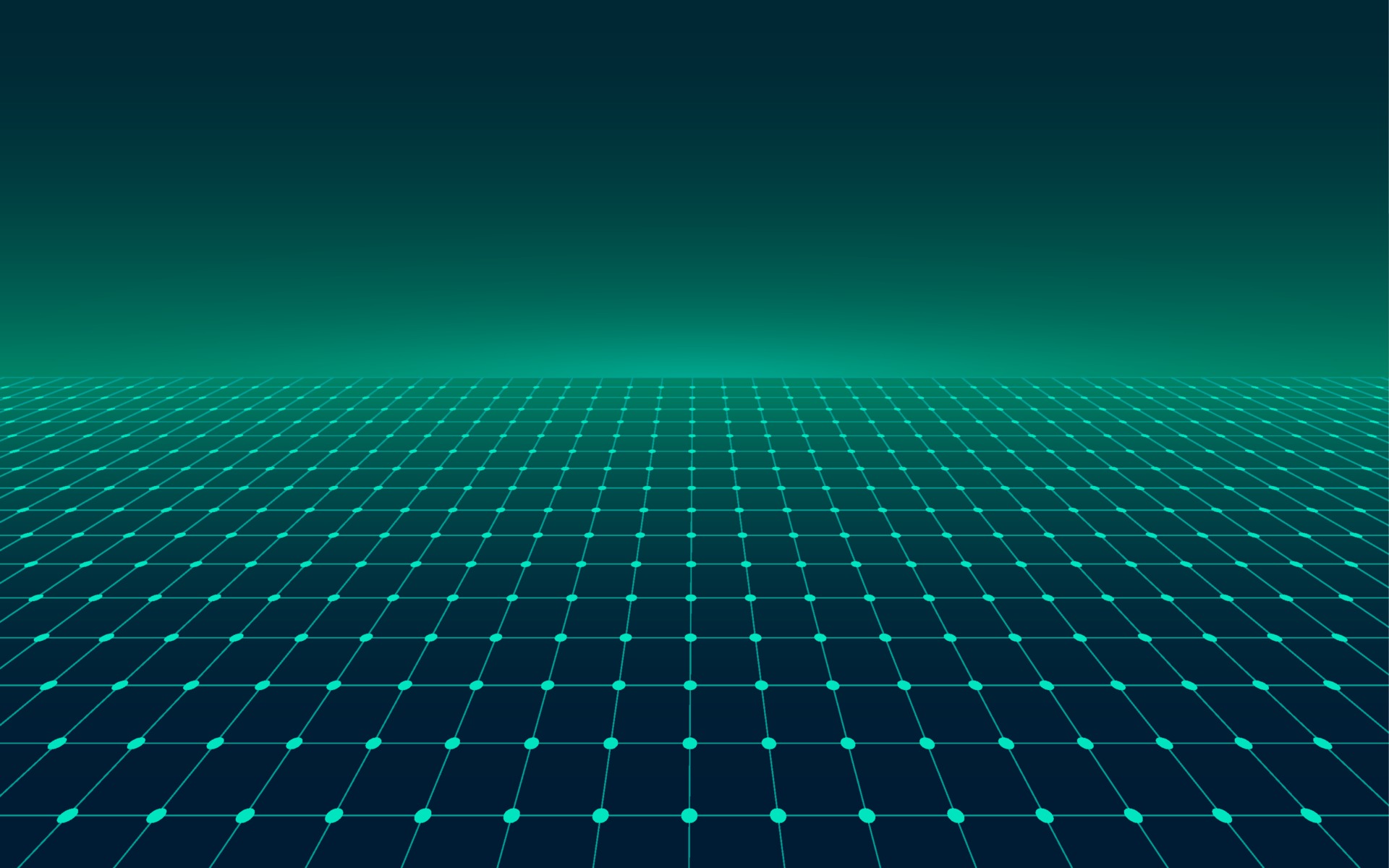 Abstract perspective green grid. Retro futuristic neon line on dark ... Abstract perspective green grid. Retro futuristic neon line on dark ...