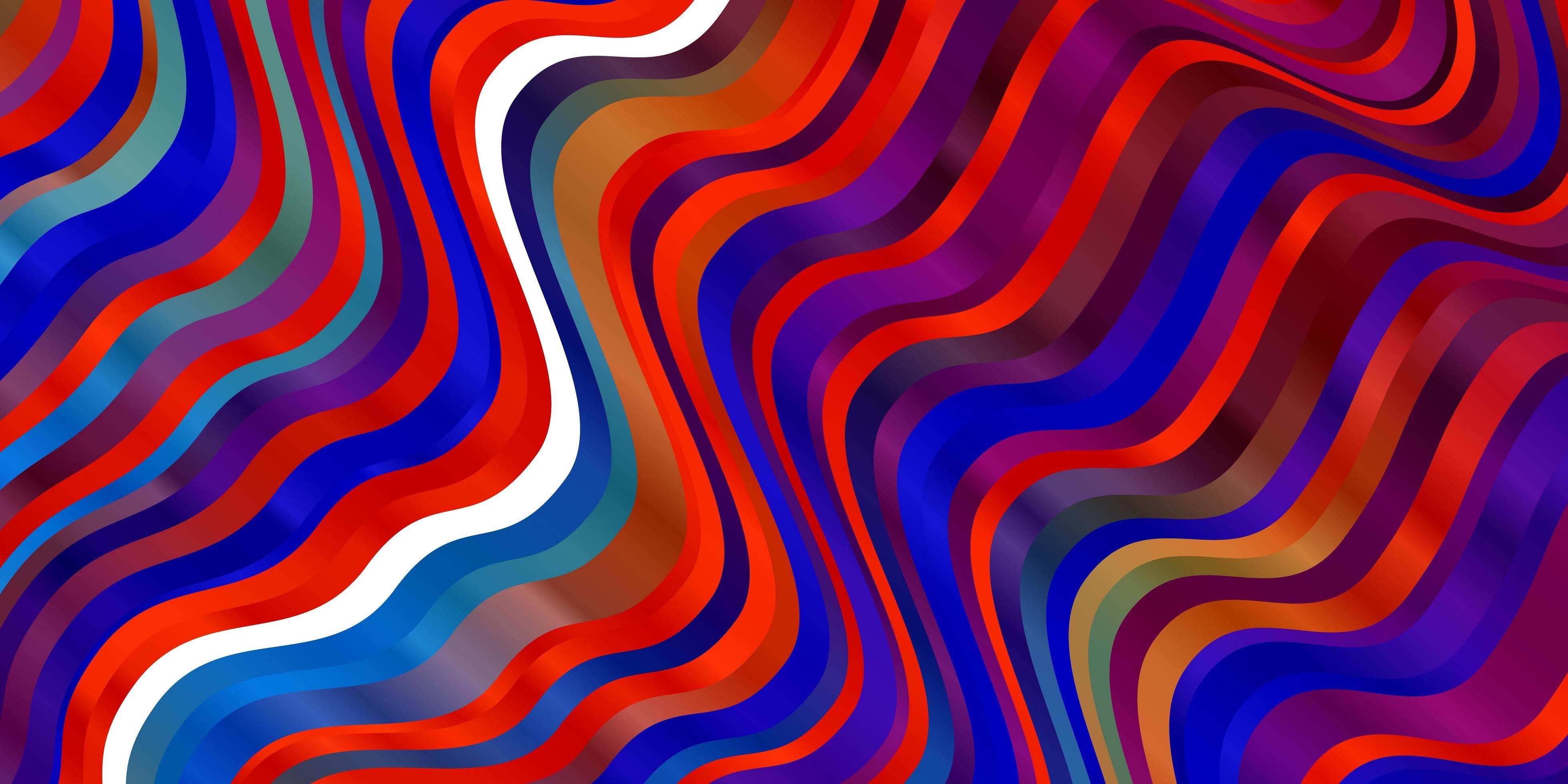 Dark Multicolor Vector Texture With Circular Arc Gradient Illustration In Simple Style With Bows