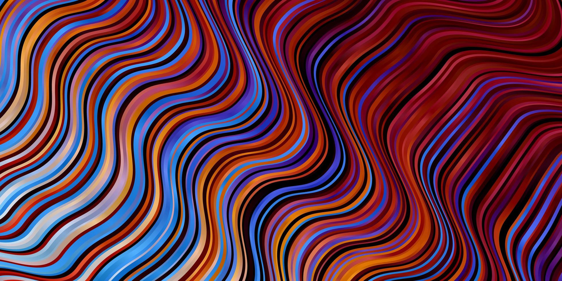 Light Multicolor Vector Template With Curves Colorful Geometric Sample With Gradient Curves Best