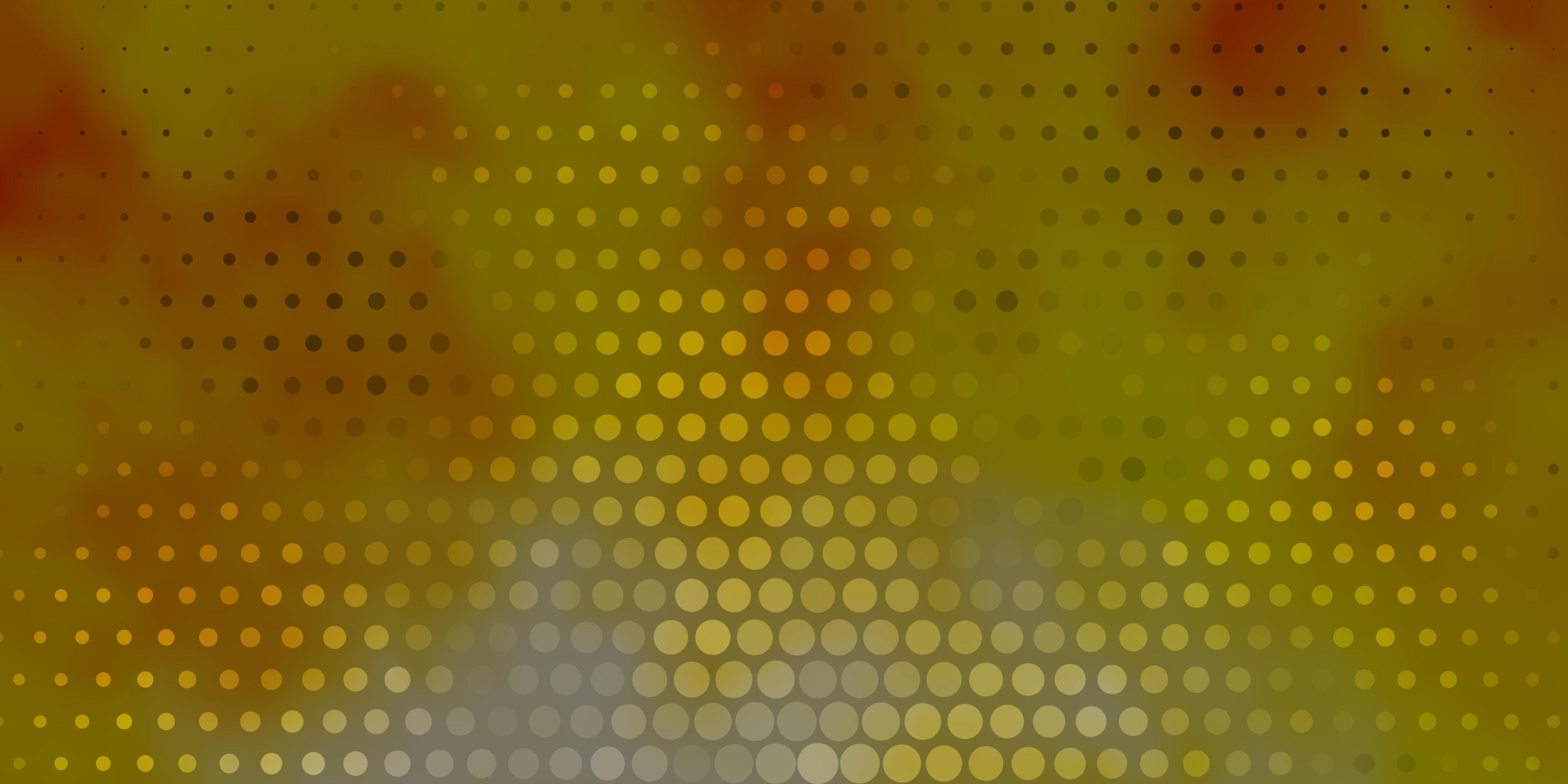 Light Orange Vector Layout With Circle Shapes Colorful Illustration With Gradient Dots In Nature