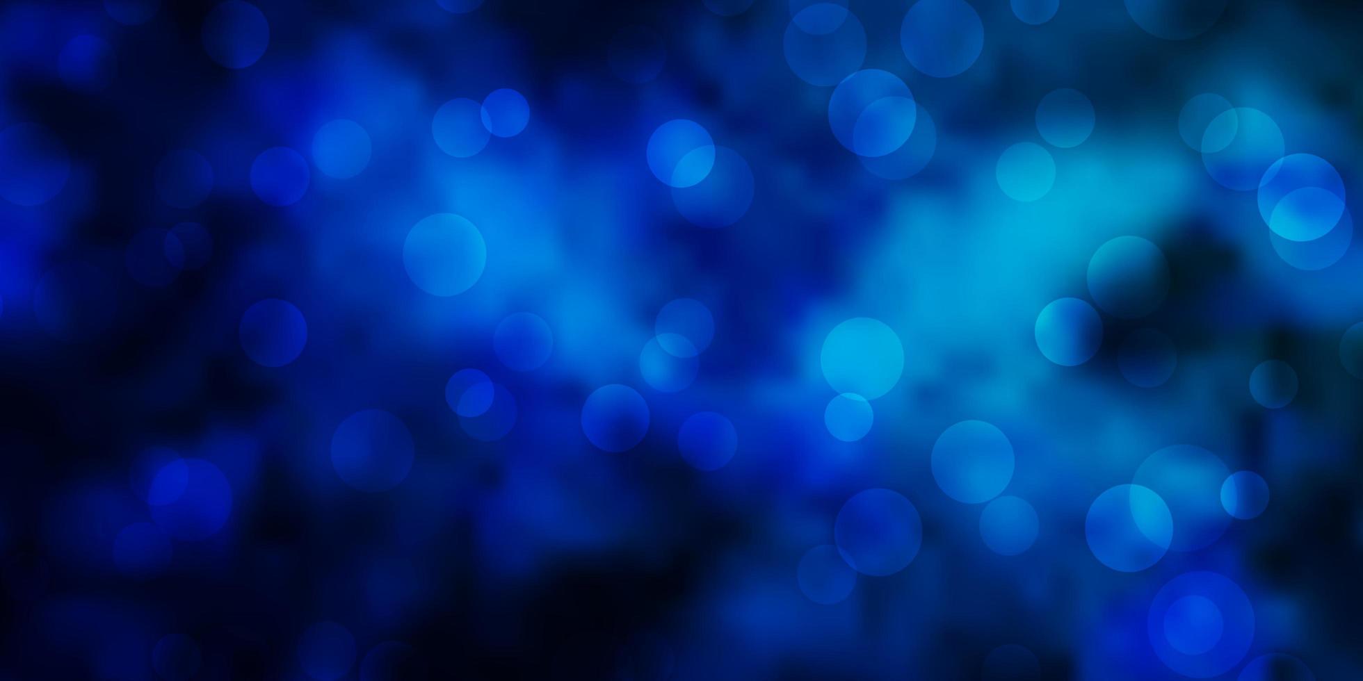 Dark Blue Vector Layout With Circles Abstract Colorful Disks On Simple Gradient Background