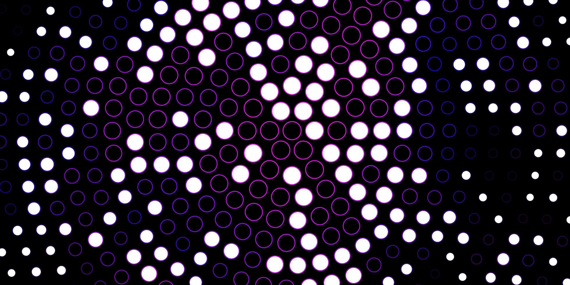 Dark Purple Vector Backdrop With Circles Abstract Colorful Disks On Simple Gradient Background