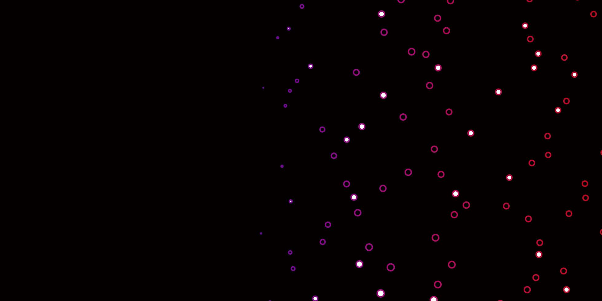 Dark Purple Pink Vector Layout With Circles Abstract Colorful Disks On Simple Gradient