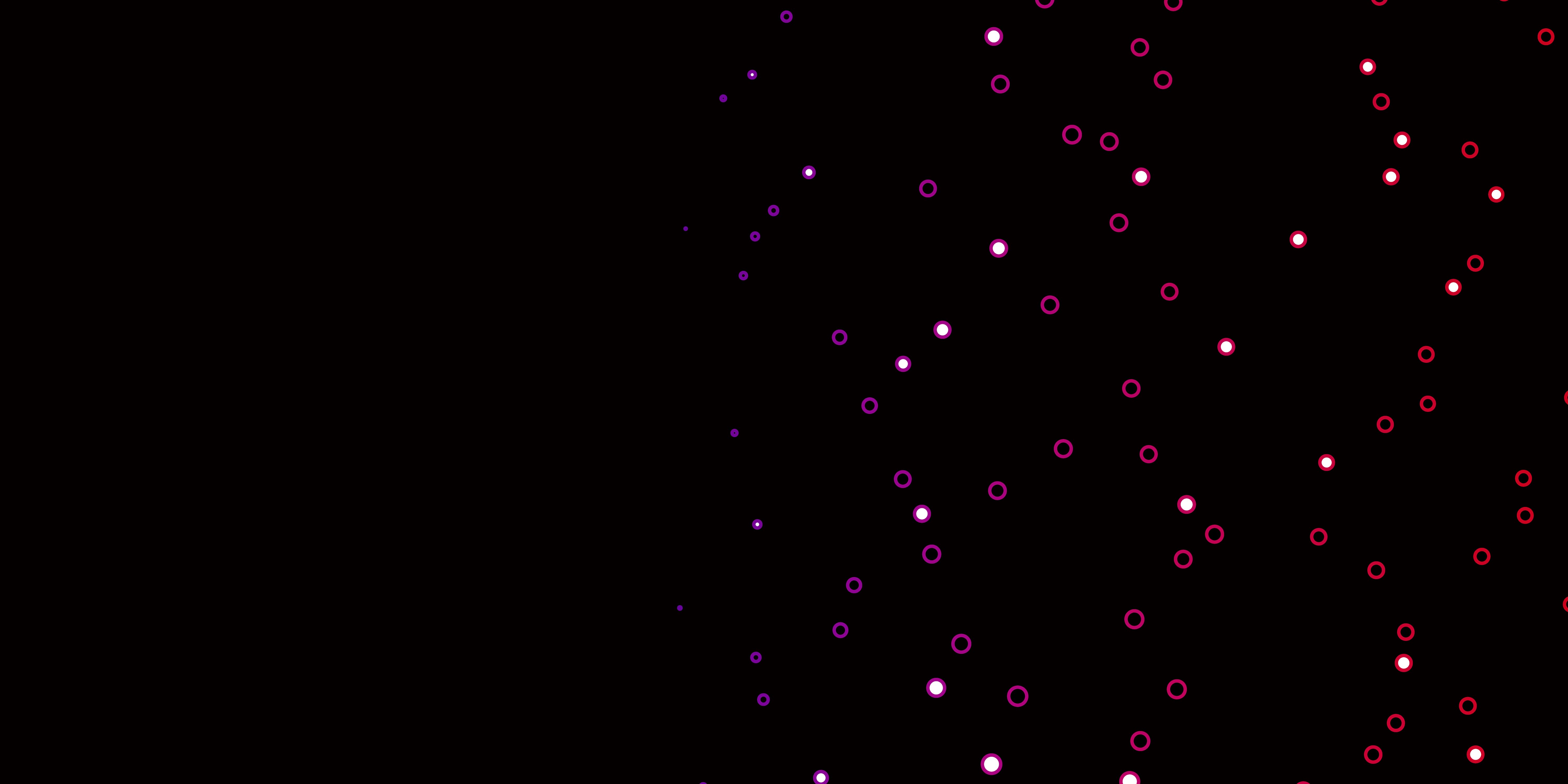 Dark Purple Pink Vector Layout With Circles Abstract Colorful Disks On Simple Gradient
