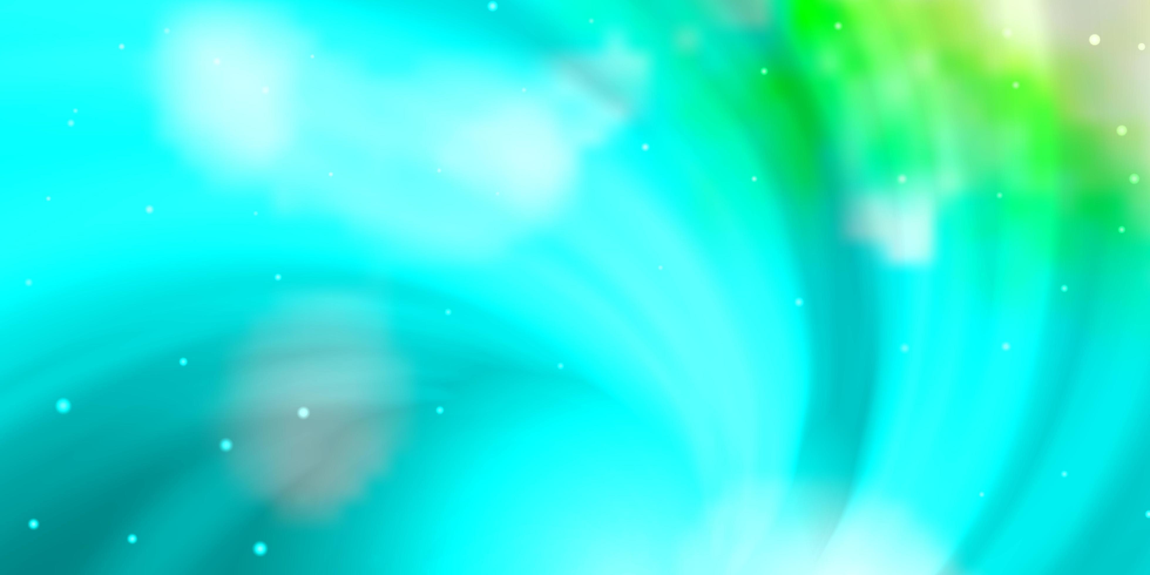 Fondo De Vector Verde Azul Claro Con Estrellas De Colores Brillantes
