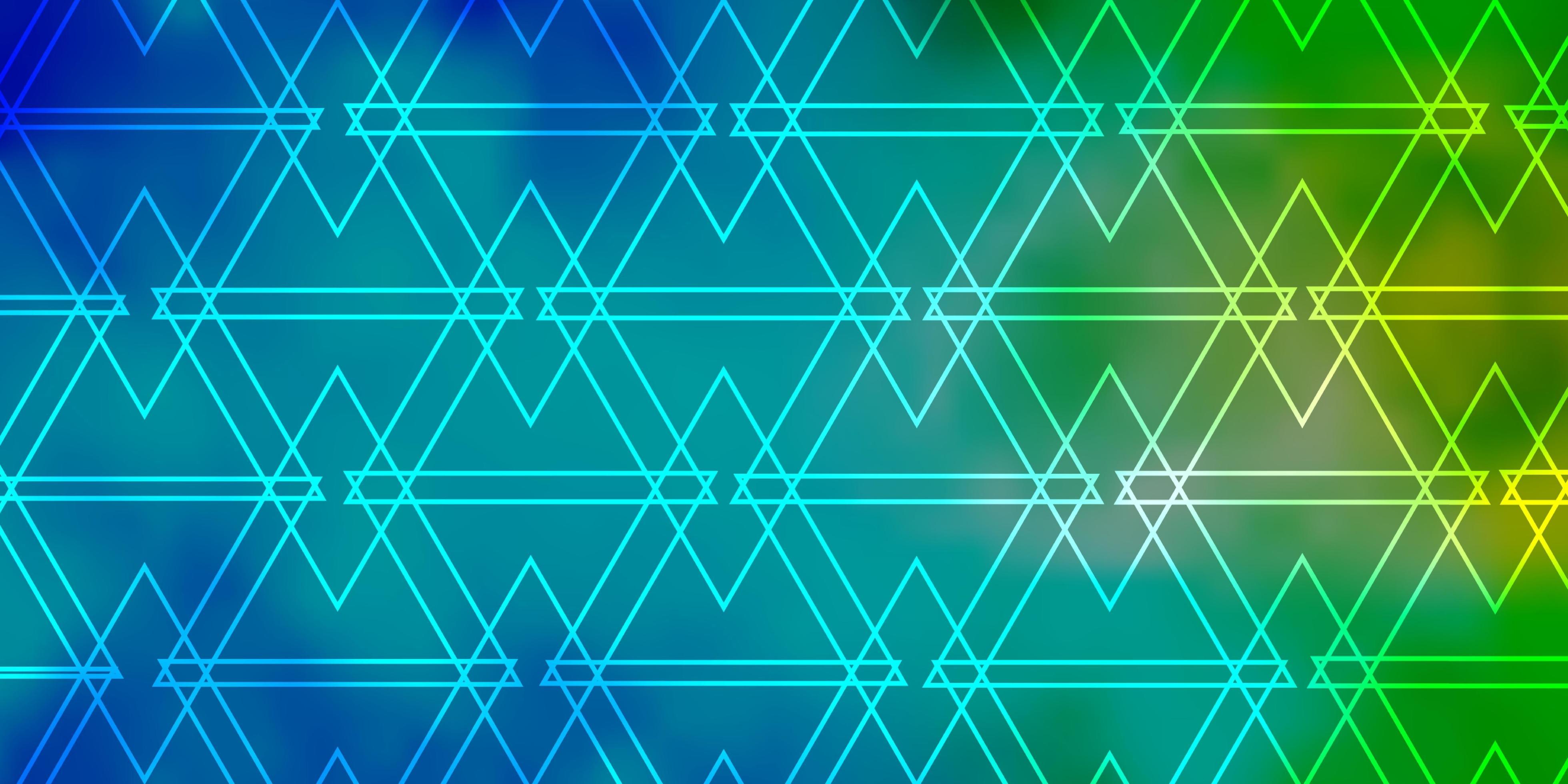 Fondo De Vector Verde Azul Claro Con Ilustración De Estilo Poligonal