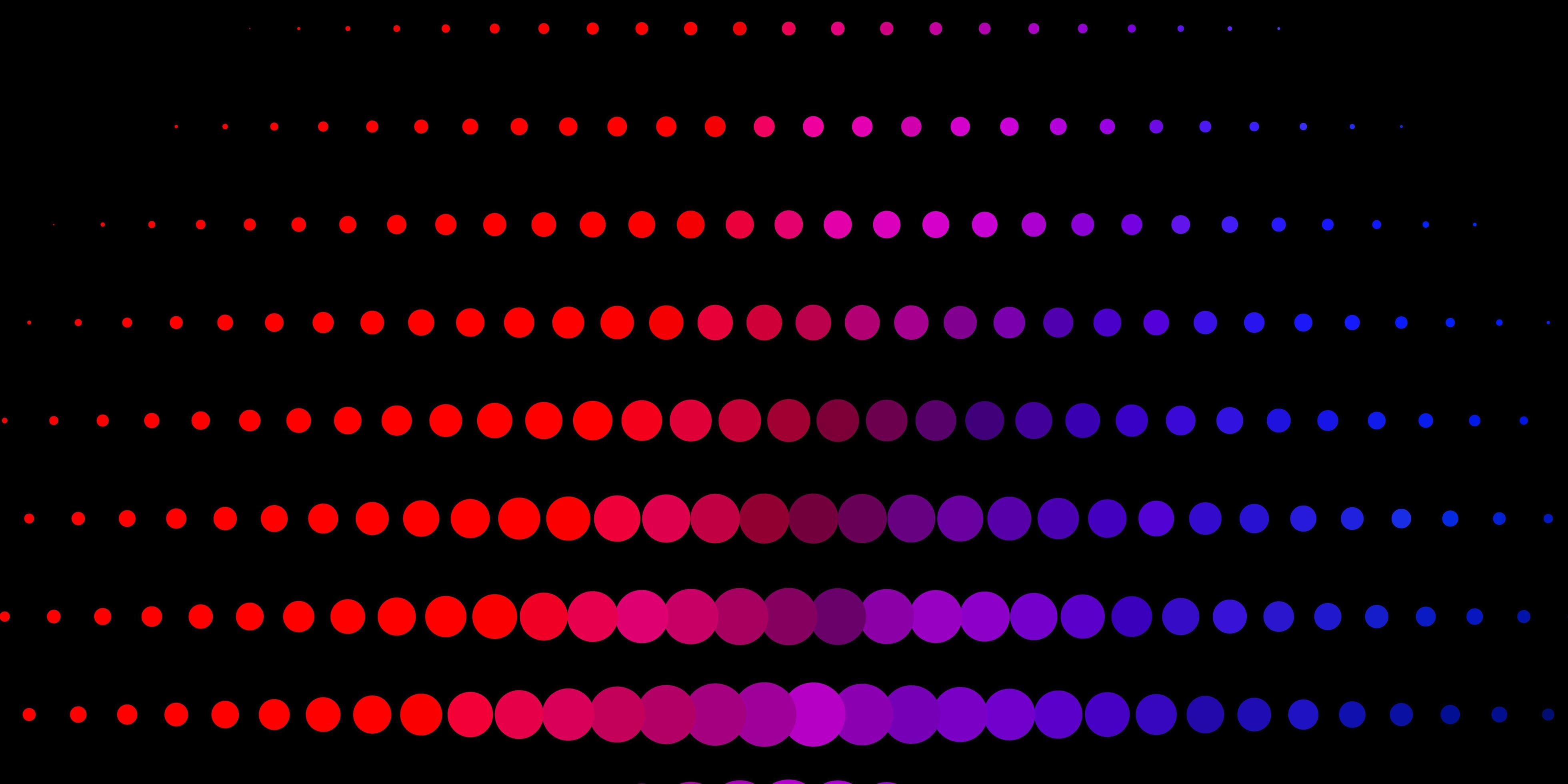 Dark Blue Red Vector Pattern With Spheres Abstract Colorful Disks On Simple Gradient Background