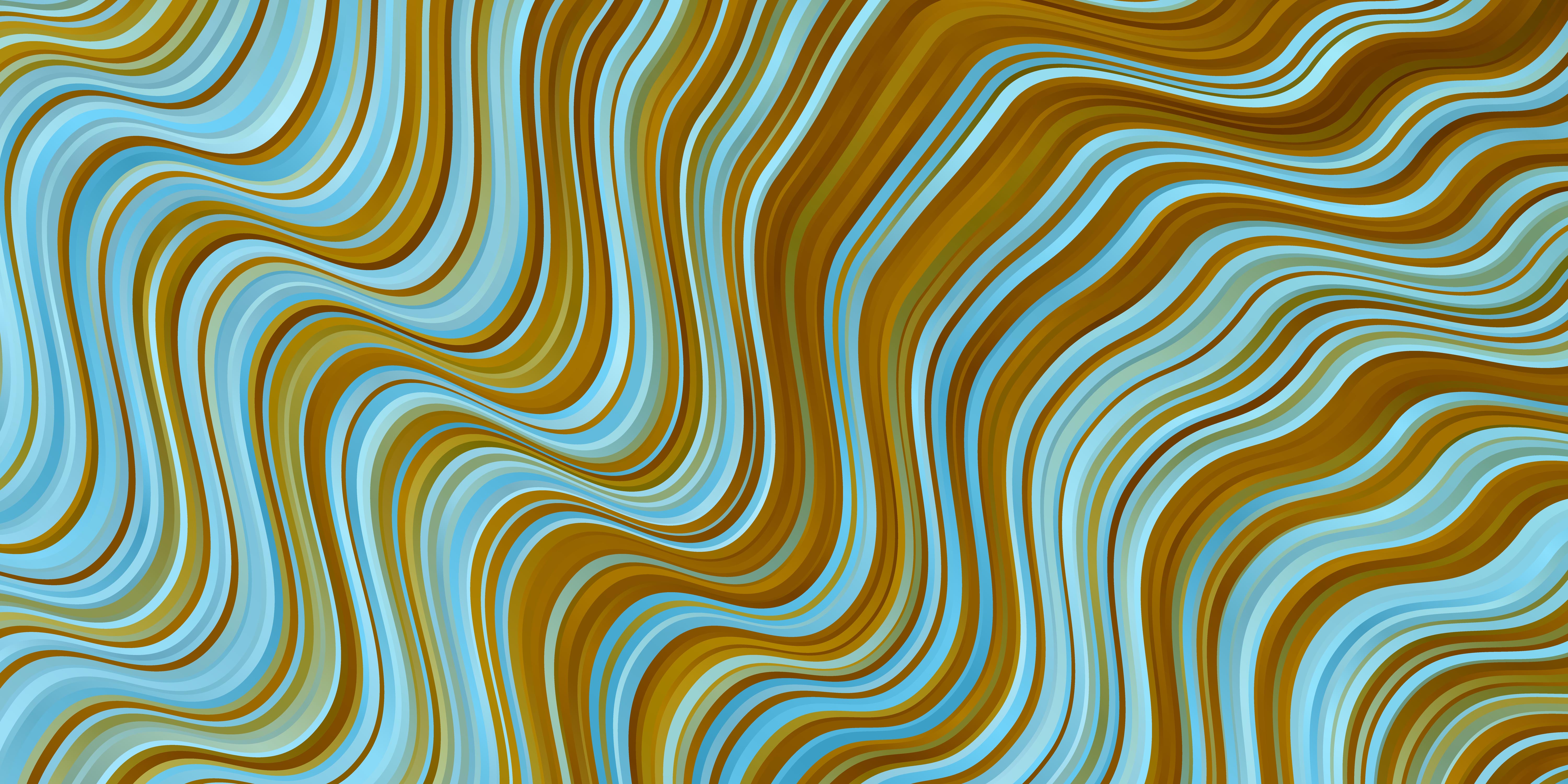 Light Blue Yellow Vector Background With Bent Lines Illustration In Abstract Style With Gradient