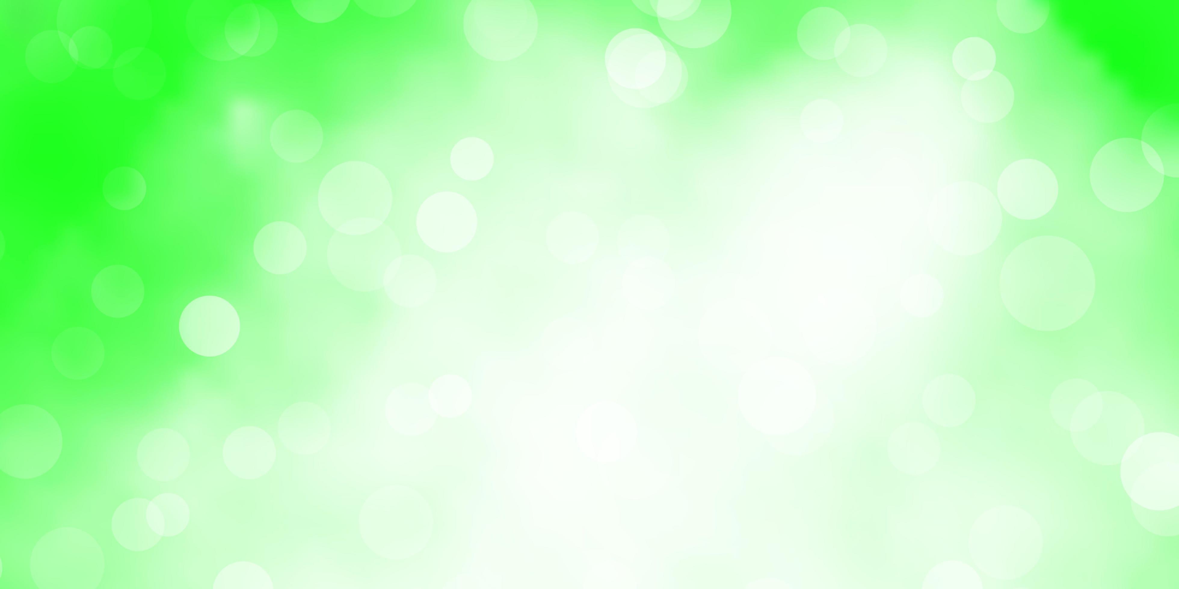 Light Green Vector Layout With Circle Shapes Abstract Colorful Disks On Simple Gradient