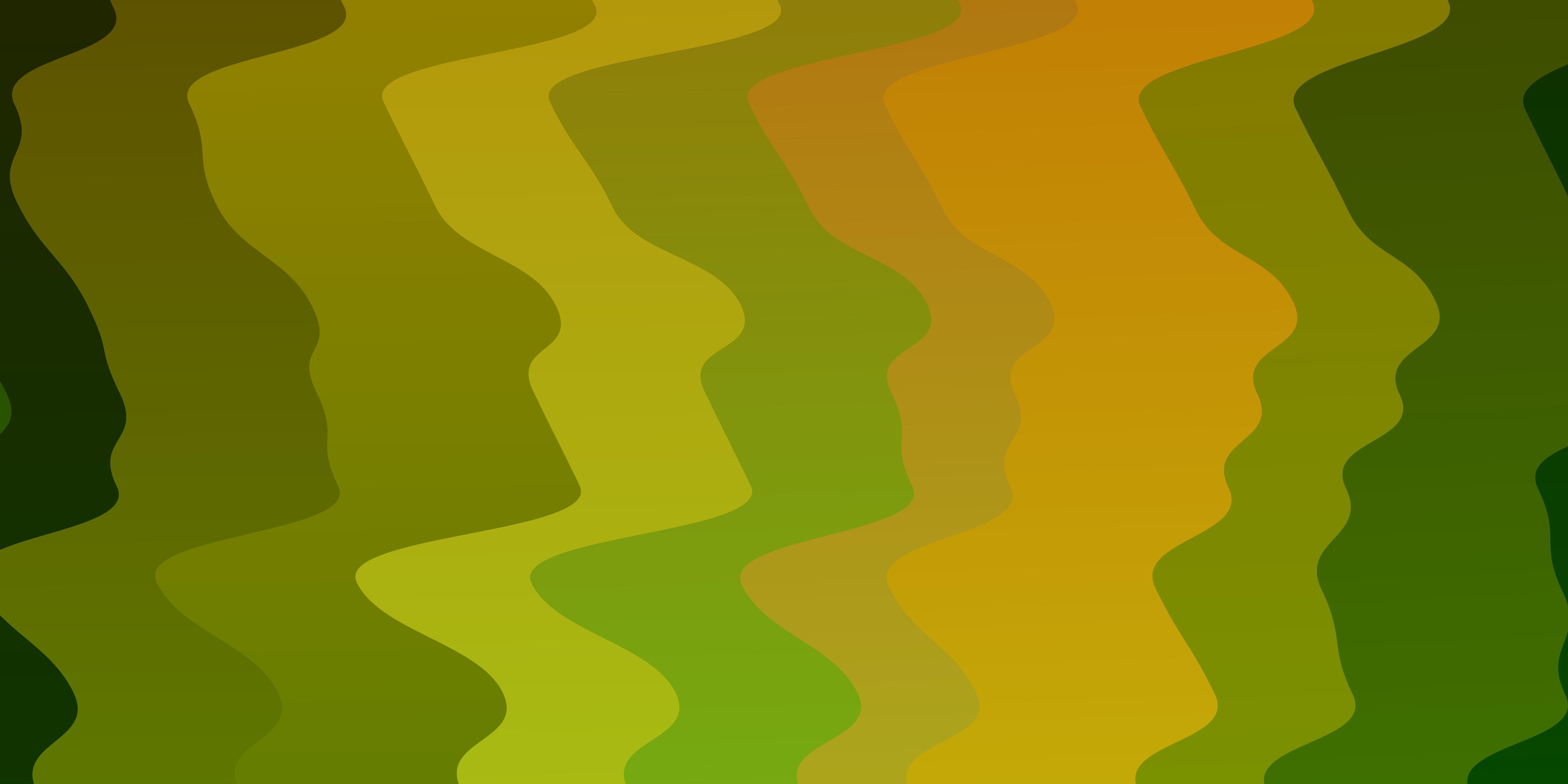 Dark Green Yellow Vector Template With Wry Lines Colorful Geometric Sample With Gradient Curves