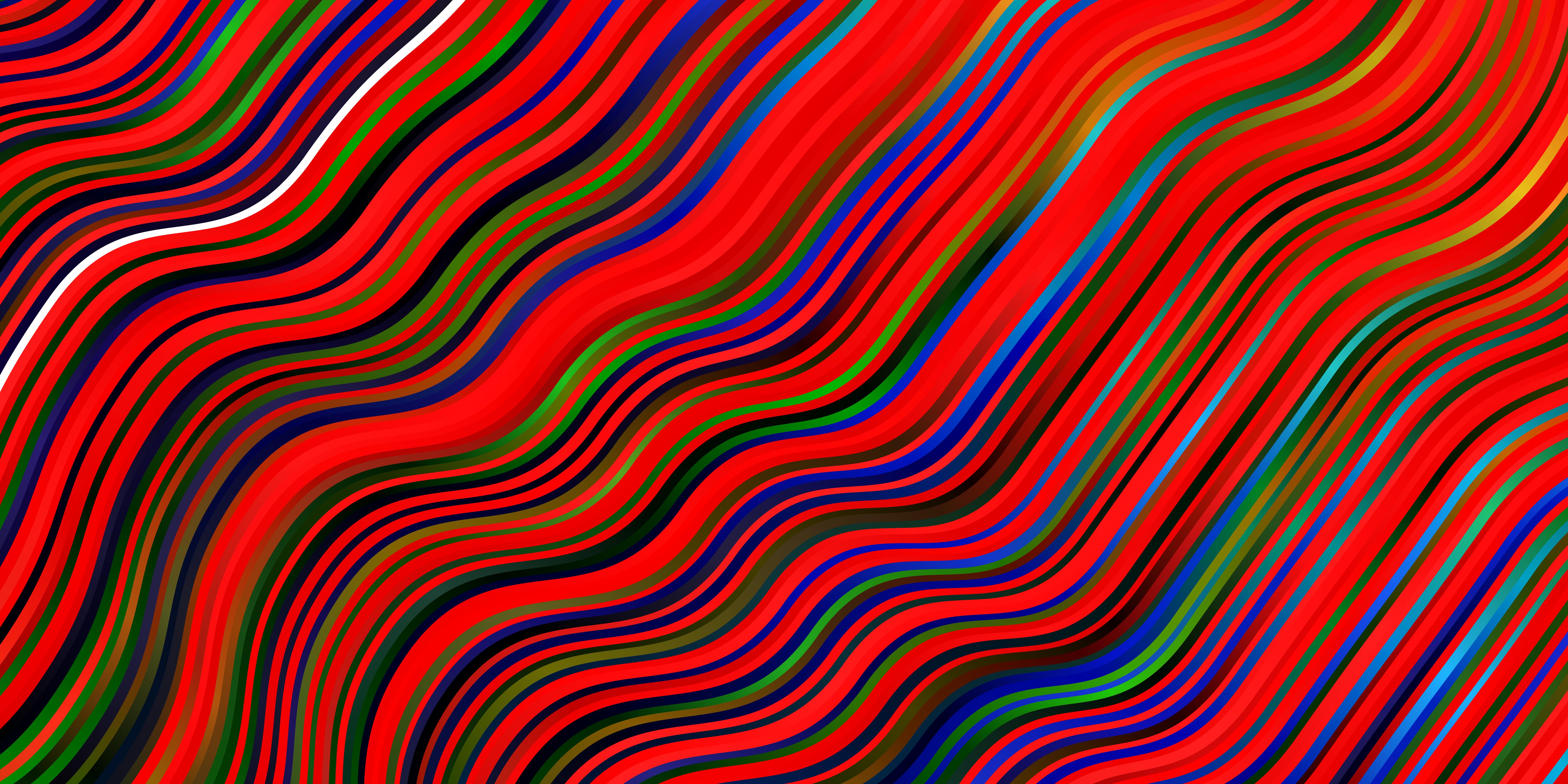 Dark Multicolor Vector Pattern With Curved Lines Colorful Illustration In Abstract Style With