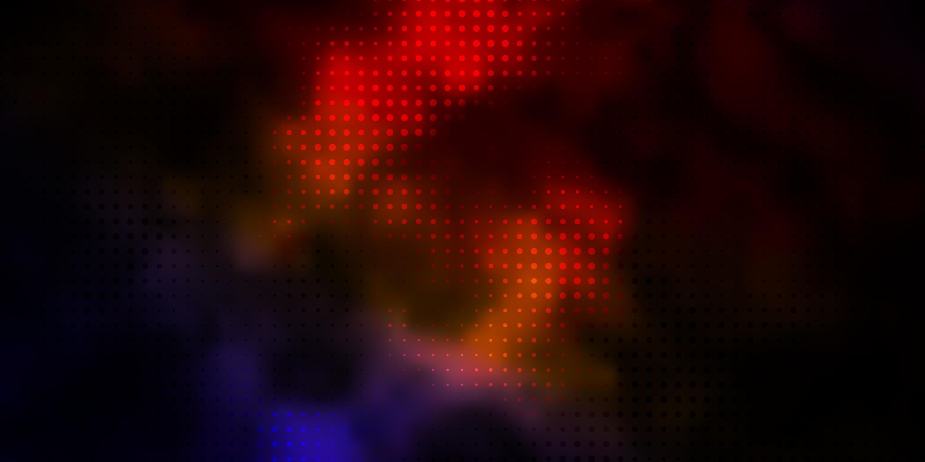 Dark Multicolor Vector Background With Circles Abstract Colorful Disks On Simple Gradient