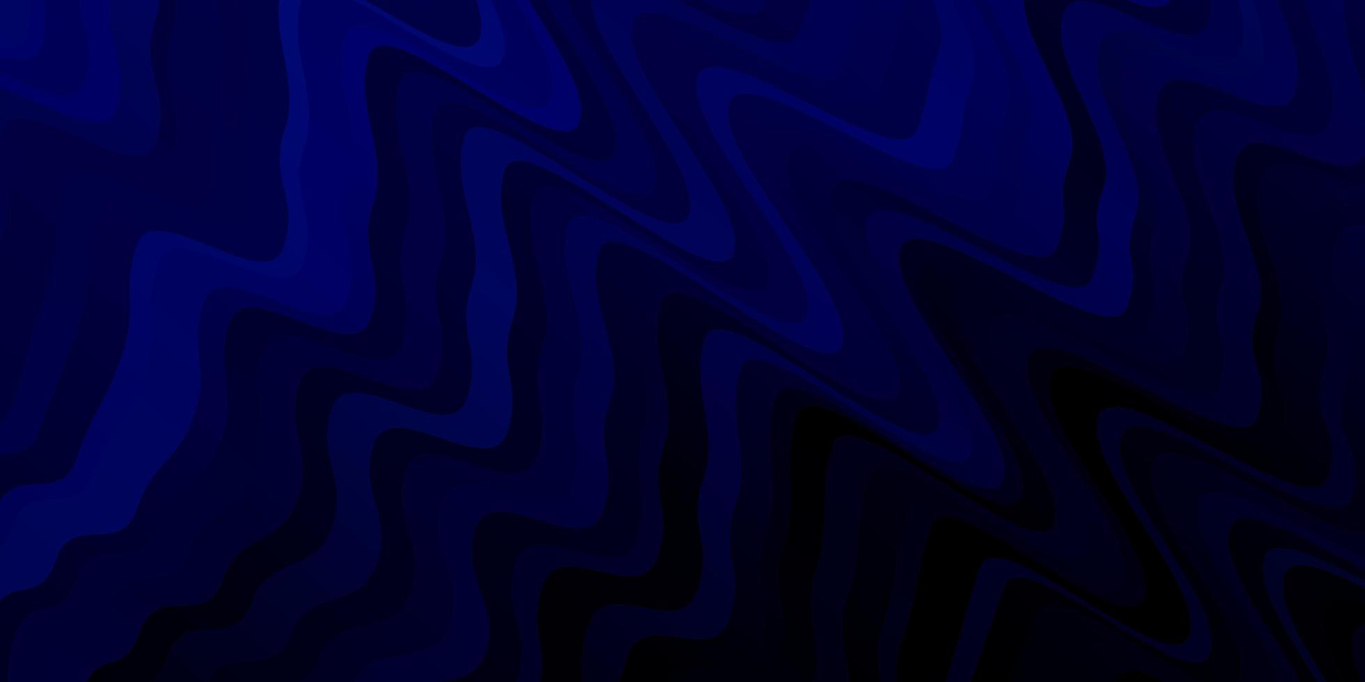 Dark Blue Vector Background With Wry Lines Abstract Illustration With Bandy Gradient Lines