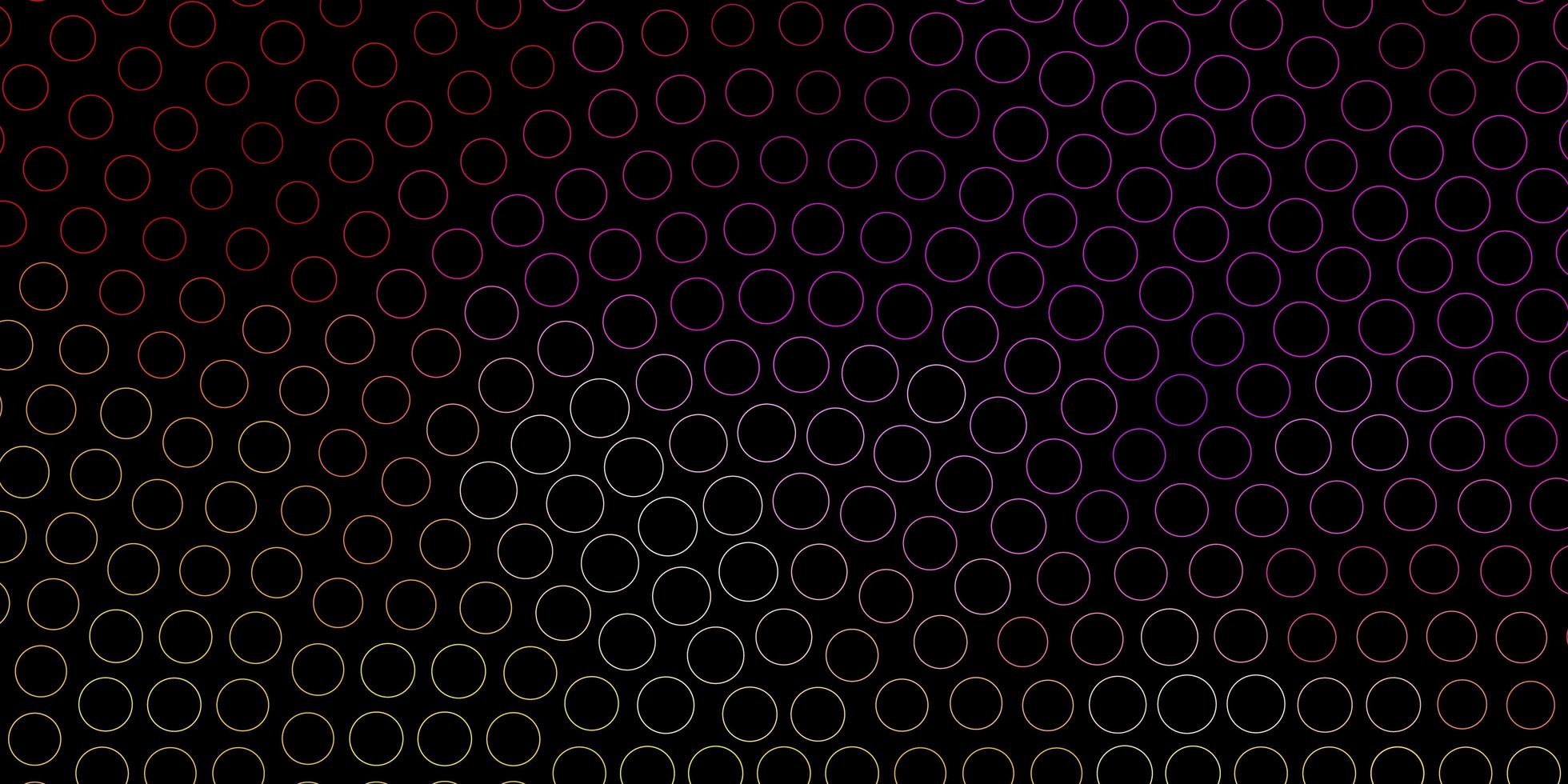 Dark Multicolor Vector Backdrop With Dots Abstract Colorful Disks On
