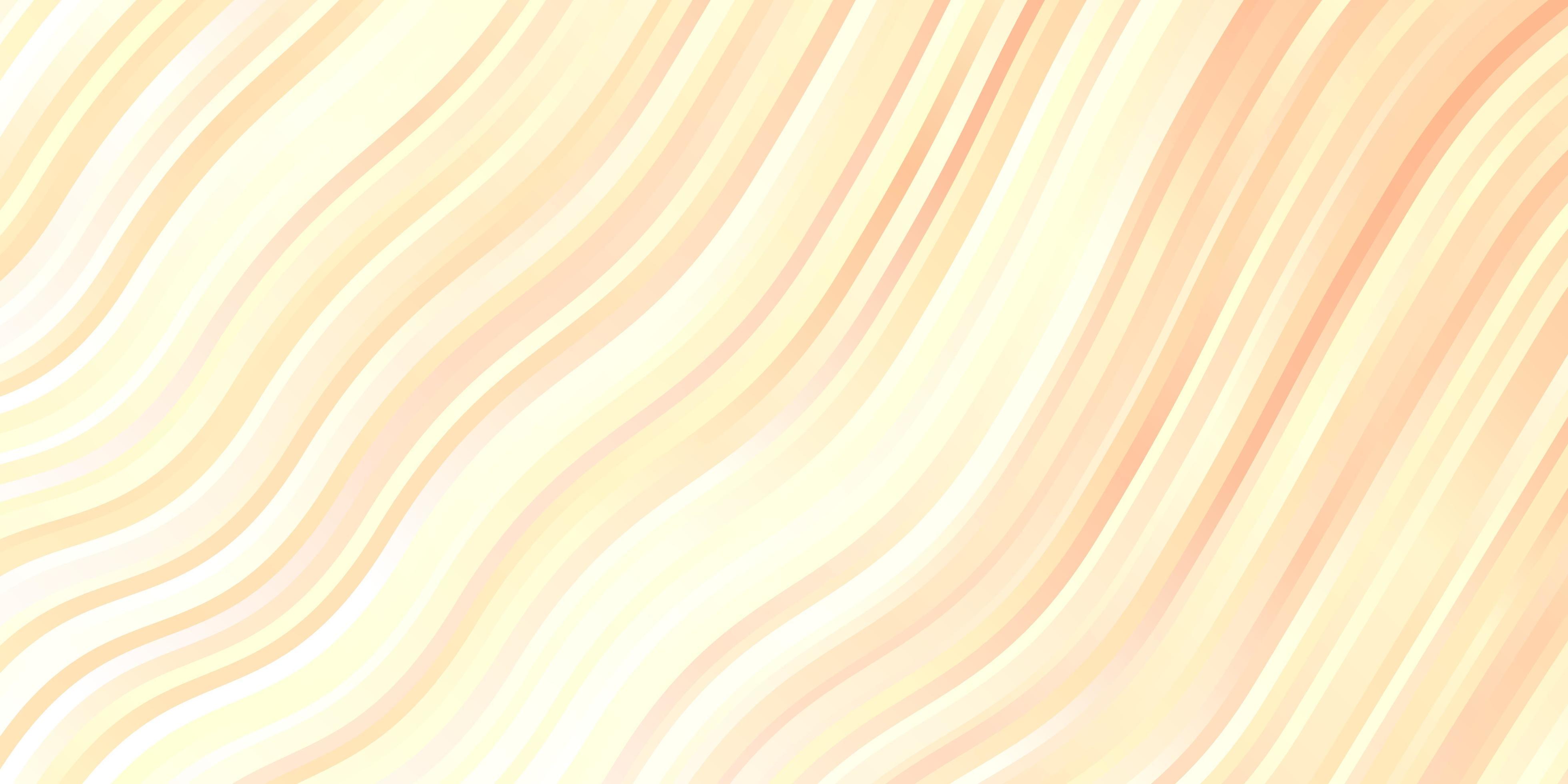 Light Orange Vector Pattern With Lines Colorful Geometric Sample With Gradient Curves Pattern