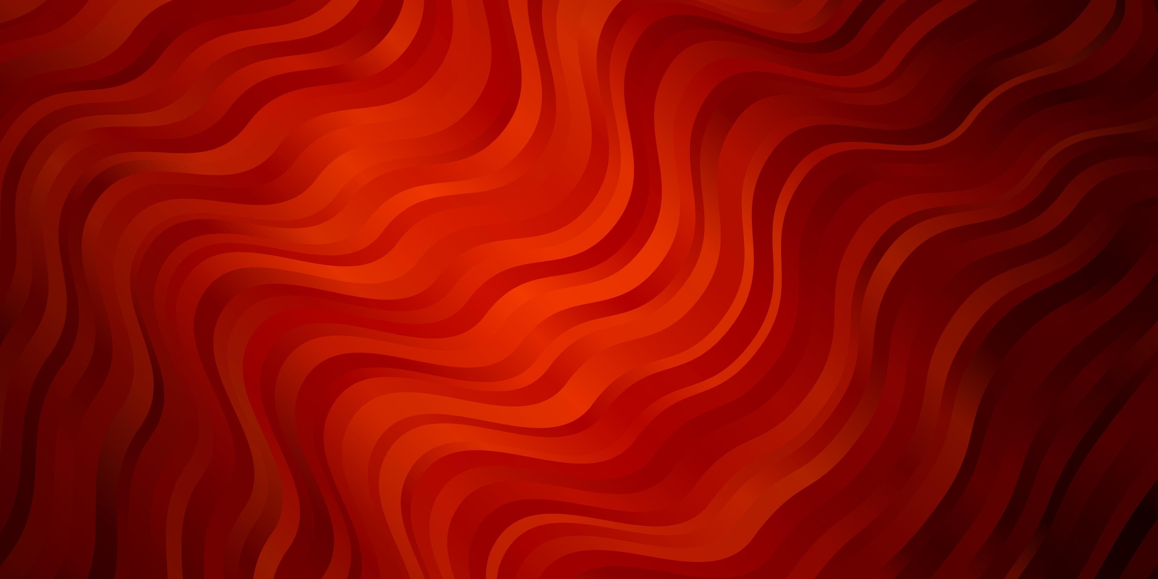 Light Orange Vector Layout With Curves Abstract Gradient Illustration With Wry Lines Design For