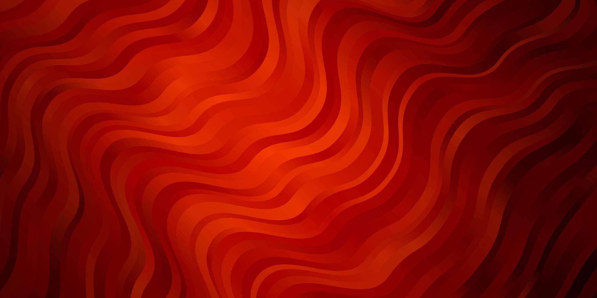 Light Orange Vector Layout With Curves Abstract Gradient Illustration With Wry Lines Design For