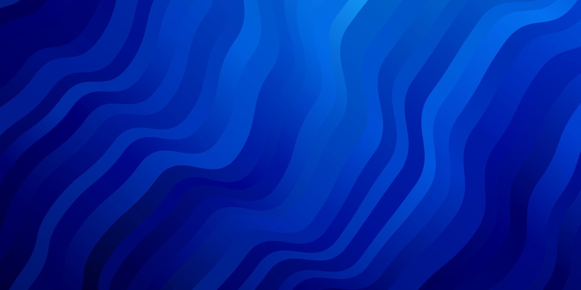 Dark Blue Vector Pattern With Curves Abstract Gradient Illustration With Wry Lines Pattern For