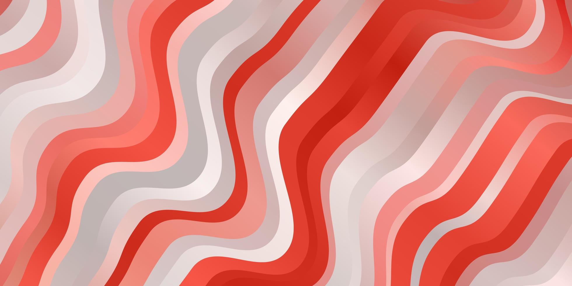 Light Red Vector Backdrop With Bent Lines Illustration In Abstract Style With Gradient Curved