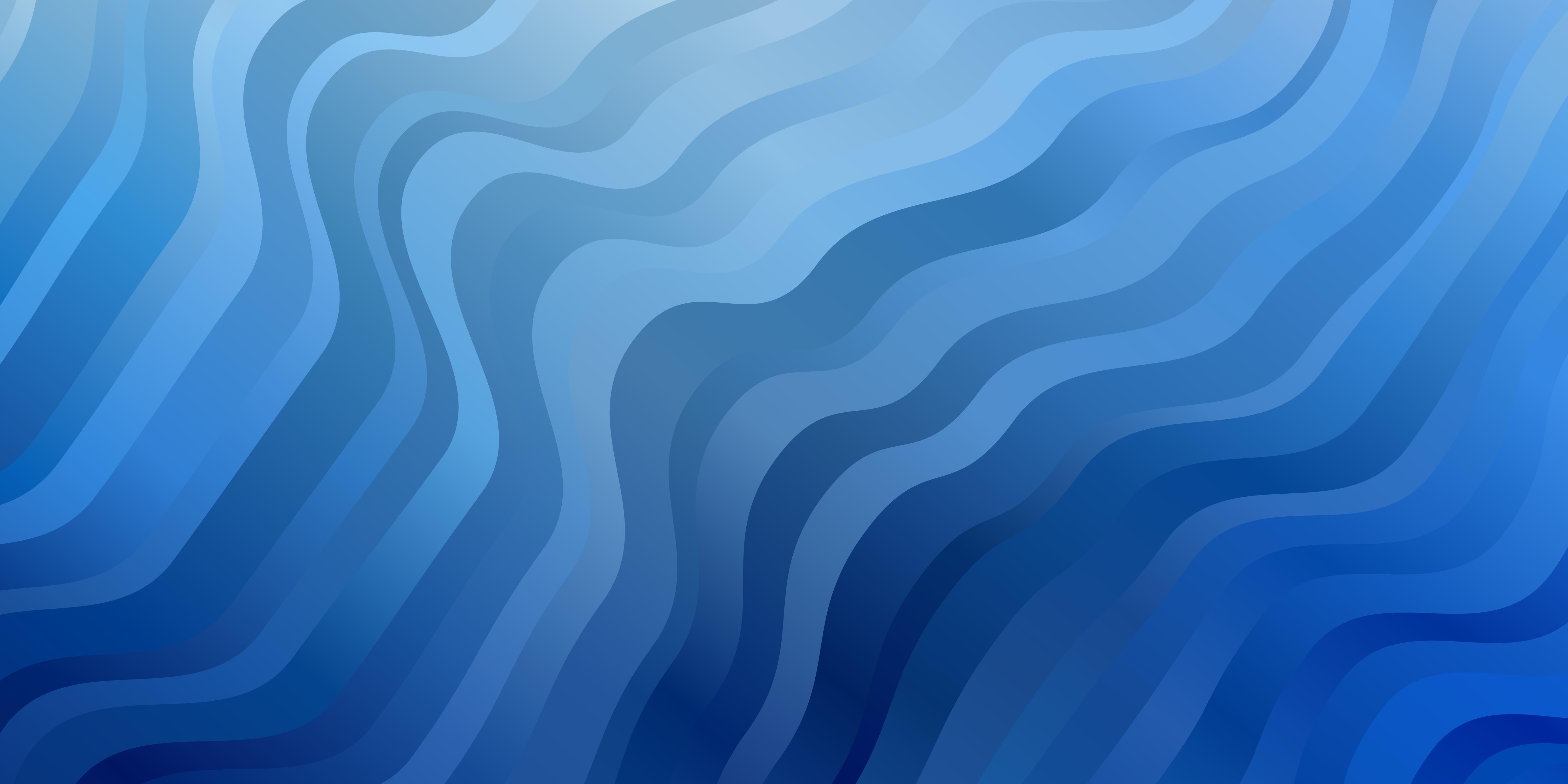 Light Blue Vector Pattern With Curved Lines Illustration In Halftone Style With Gradient Curves