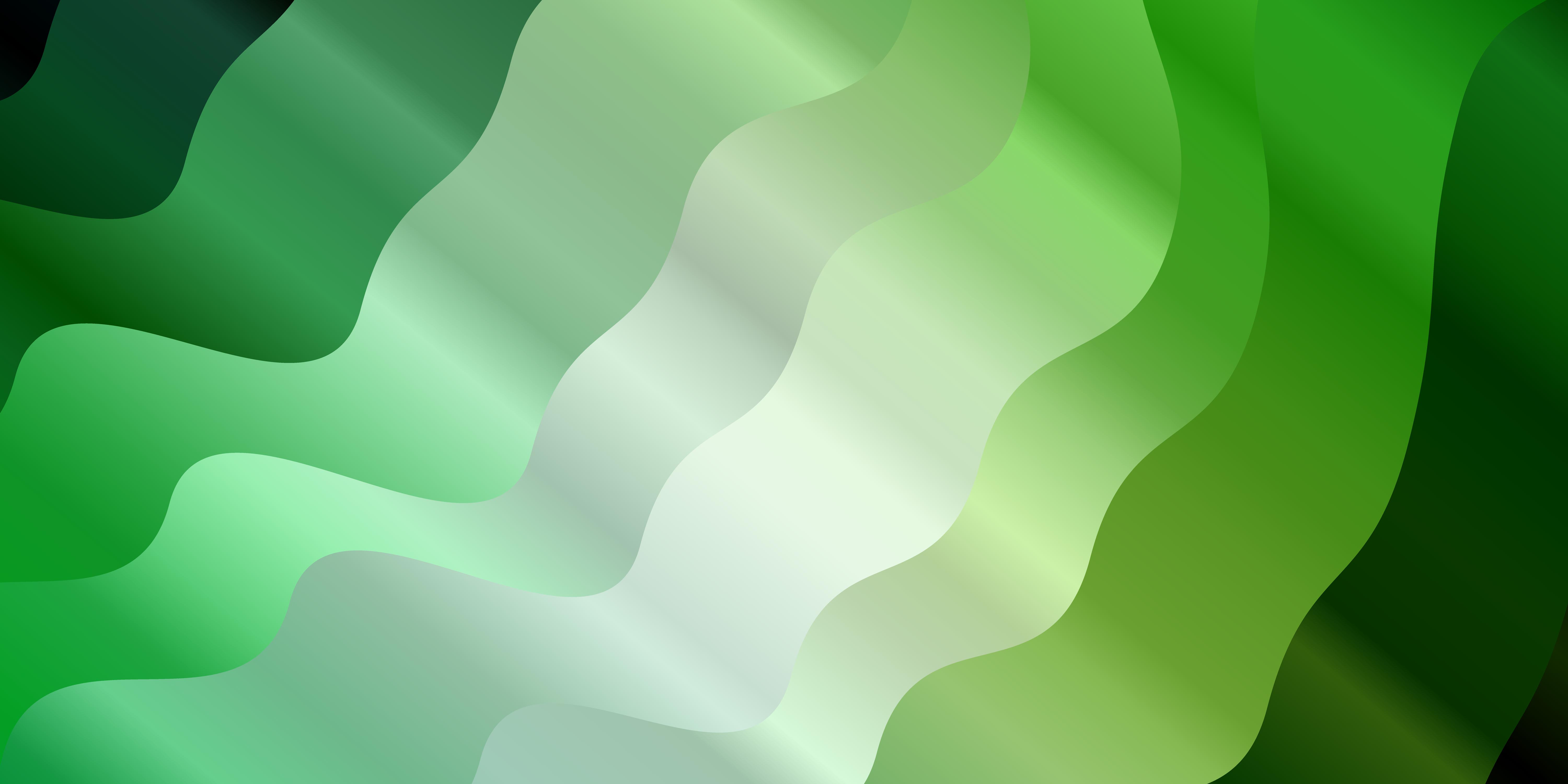 Light Green Vector Texture With Curves Abstract Gradient Illustration With Wry Lines Pattern For