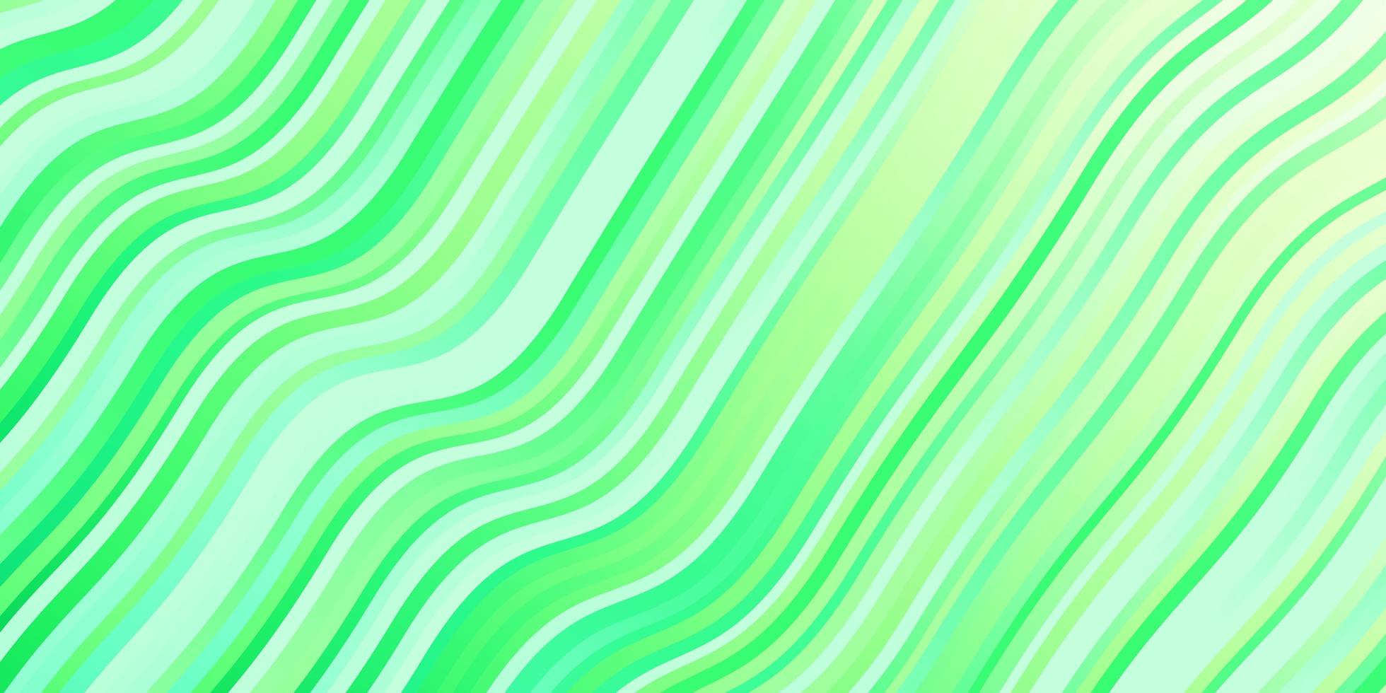 Light Green Vector Backdrop With Circular Arc Abstract Gradient Illustration With Wry Lines