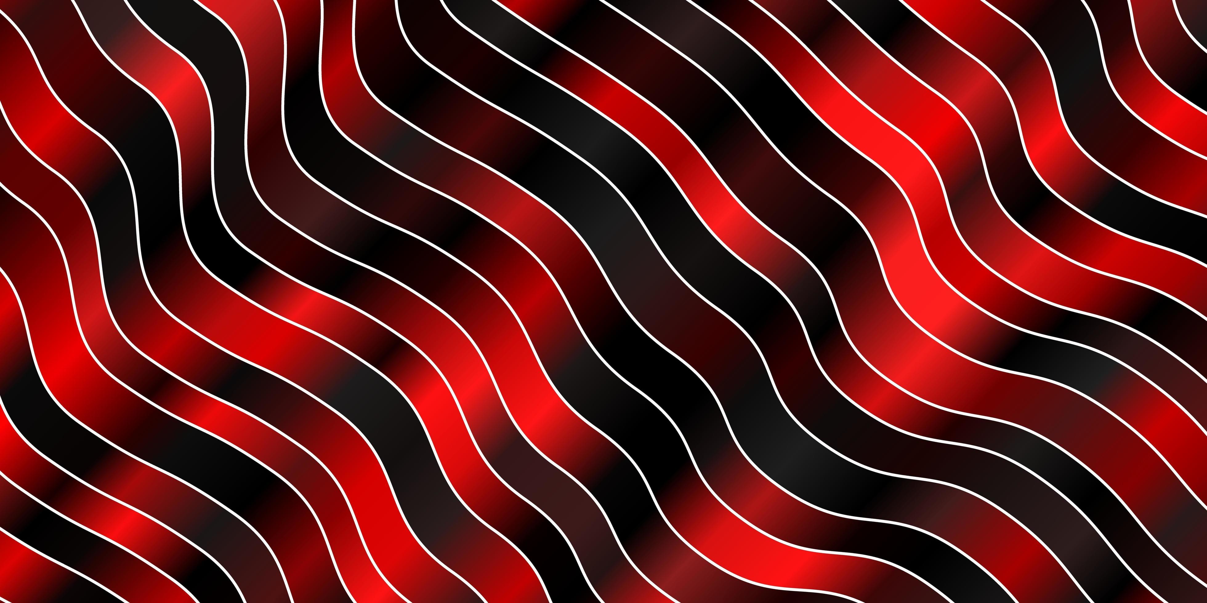 Dark Orange Vector Texture With Circular Arc Illustration In Halftone Style With Gradient Curves