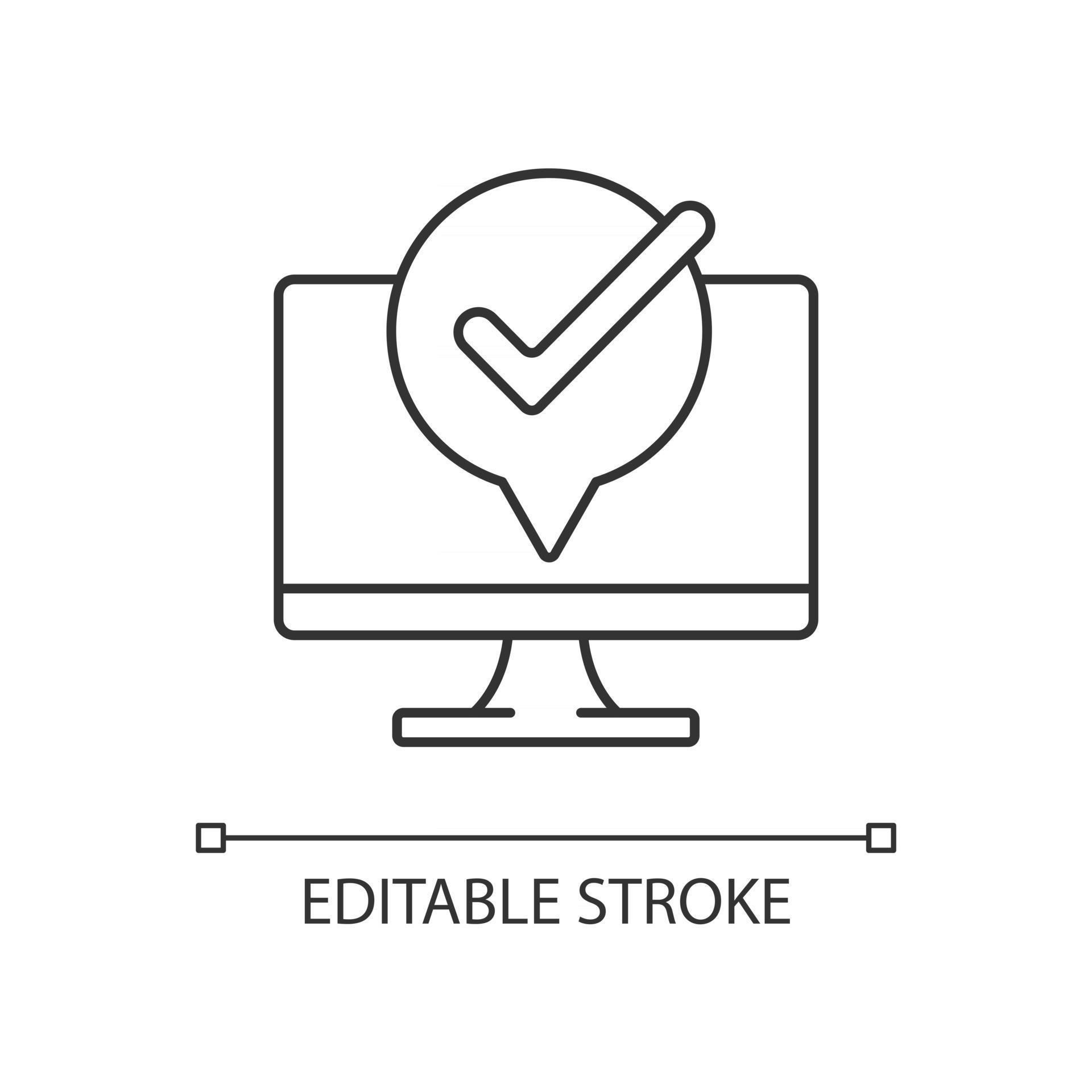 Computer Functioning Well Linear Icon 2630649 Vector Art At Vecteezy 8788