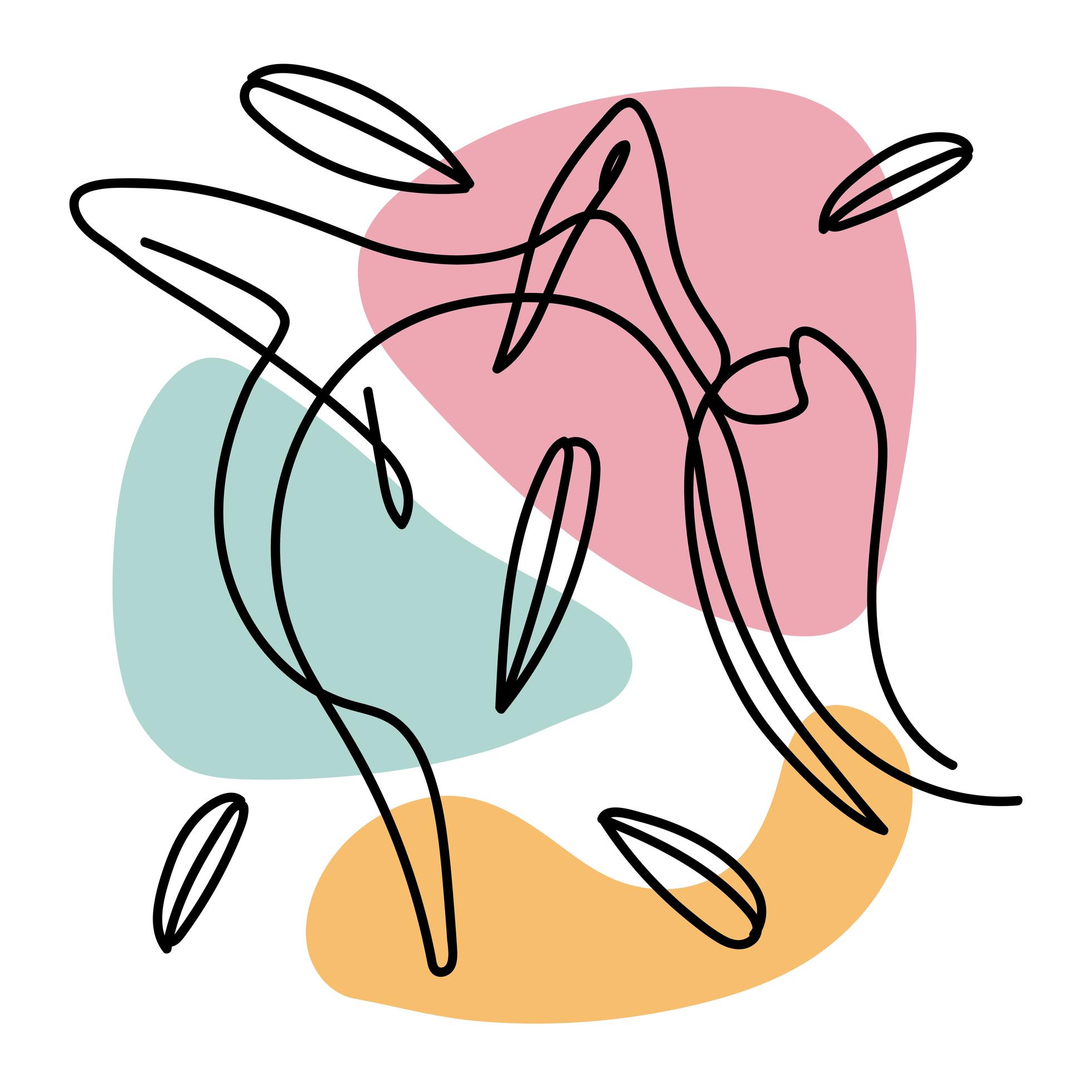 abstract continuous line 2637312 Vector Art at Vecteezy