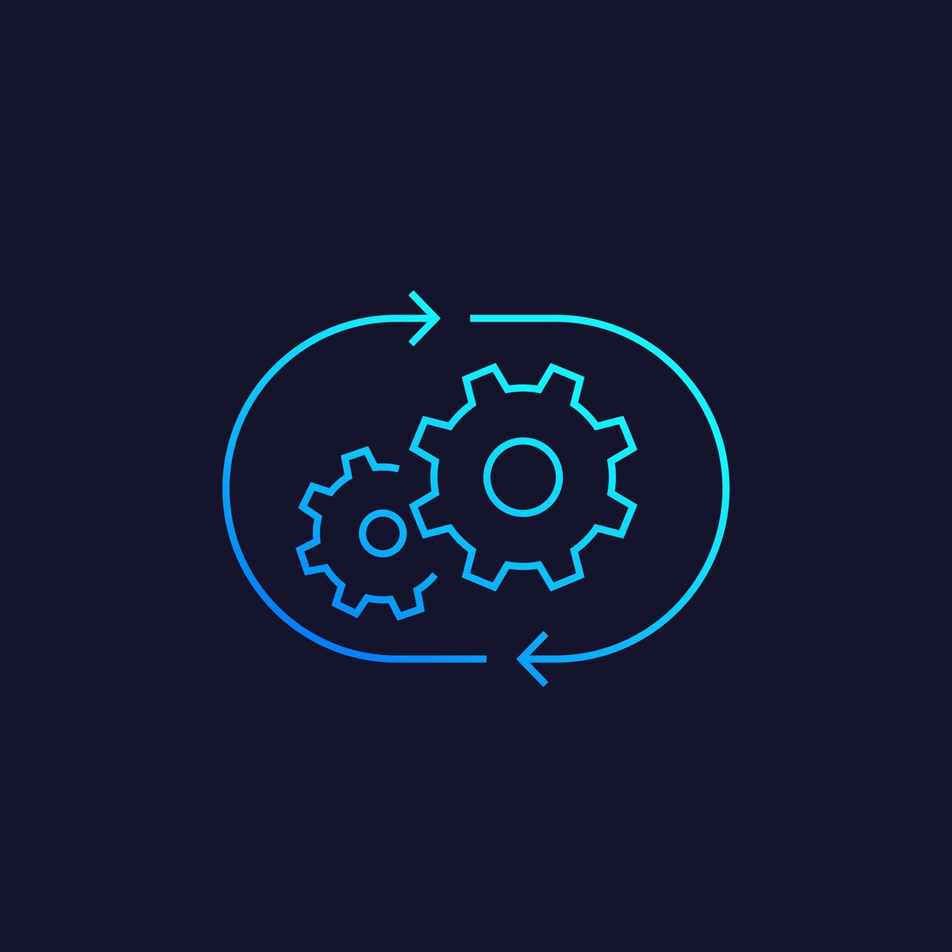 Optimization Process Operations Icon Line Vector 2640414 Vector Art At Vecteezy
