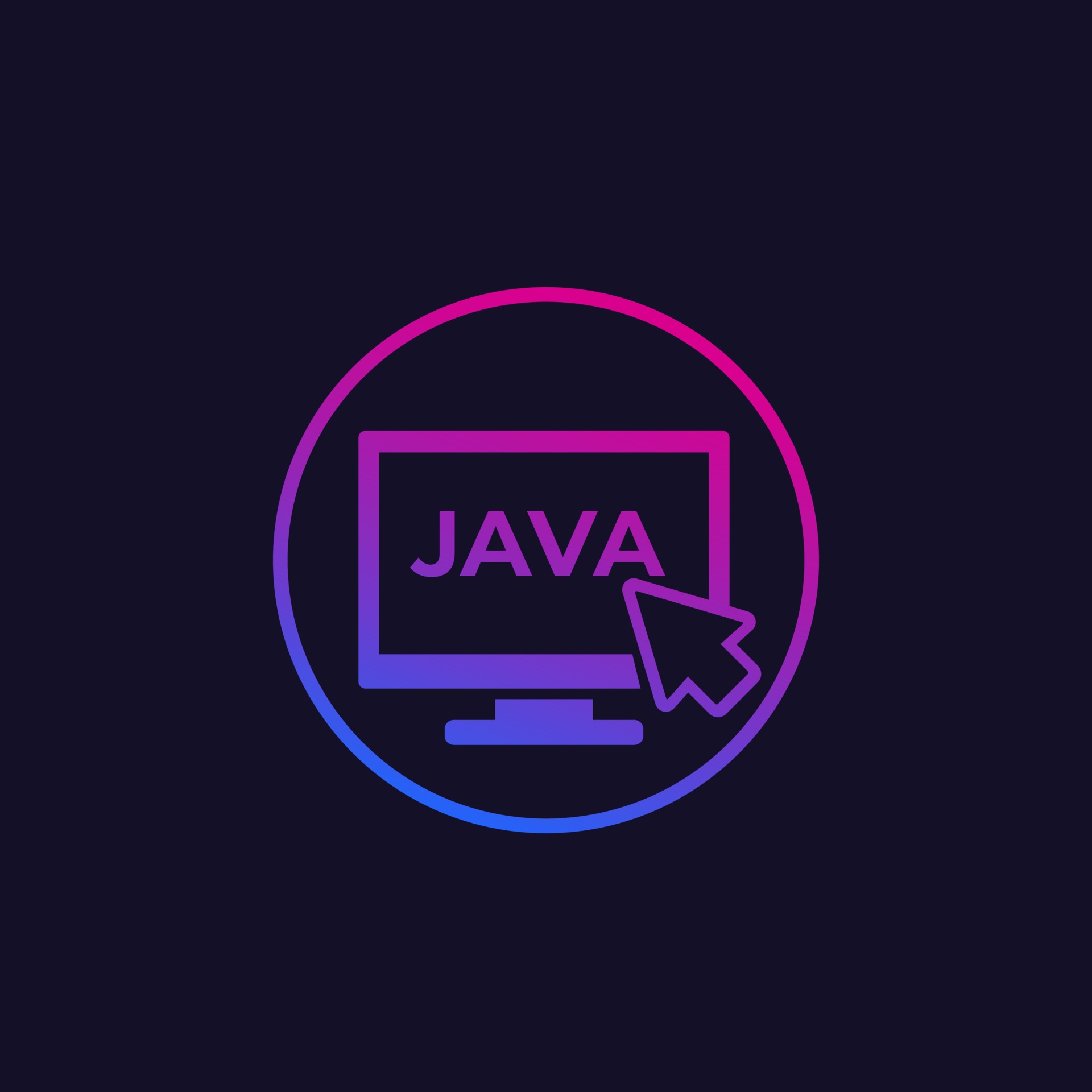 icono de vector de codificación java 2640728 Vector en Vecteezy