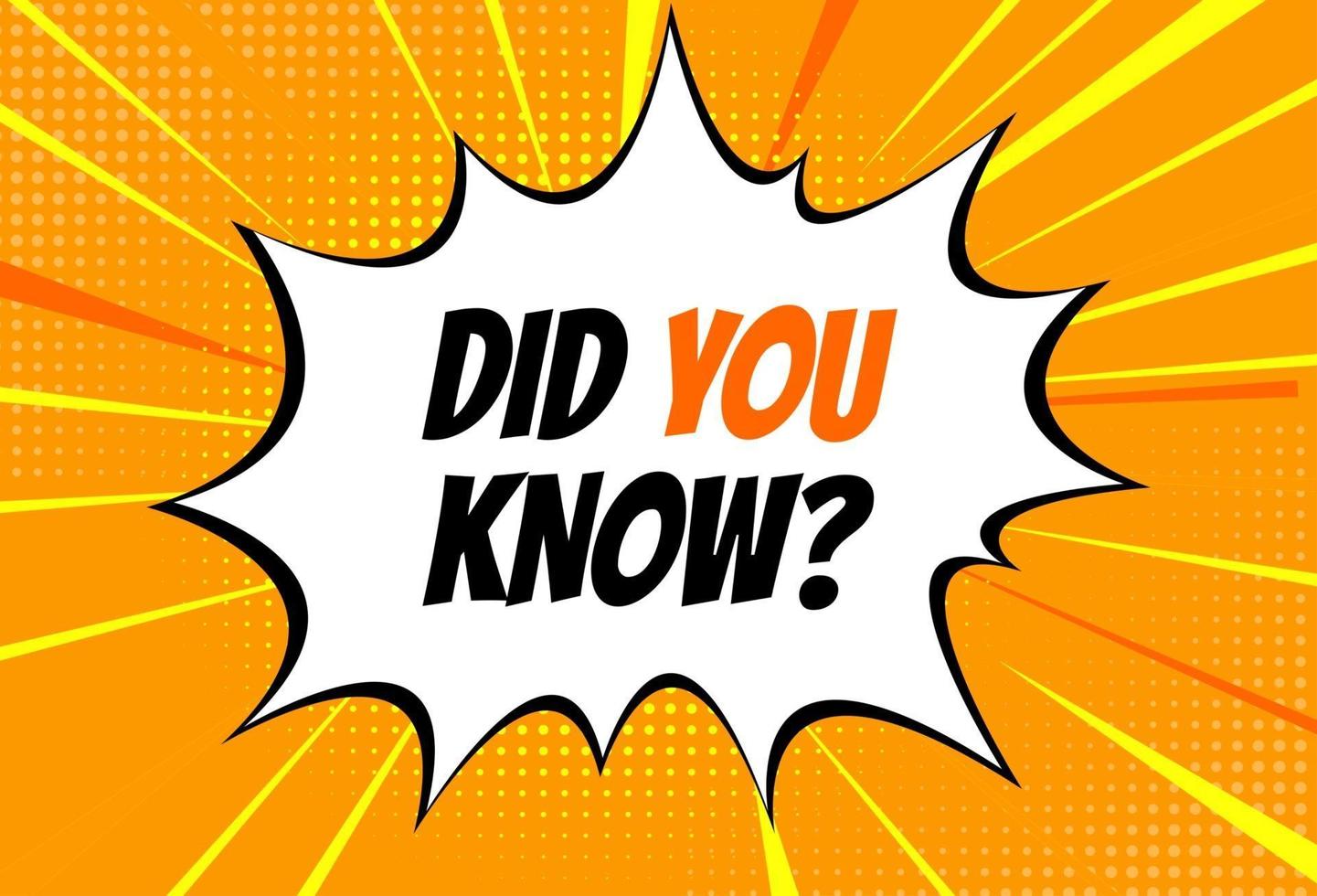 Did you know interesting fact background. Vector Illustration 2642519 ... Did you know interesting fact background. Vector Illustration 2642519 ...