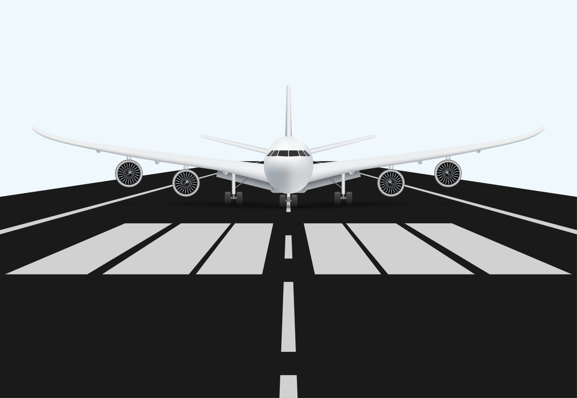 Plane Runway Clipart