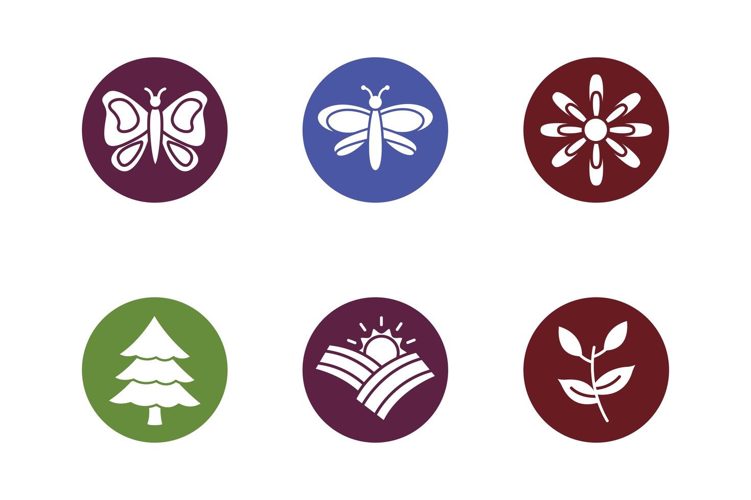 bundle of spring set block icons 2647054 Vector Art at Vecteezy