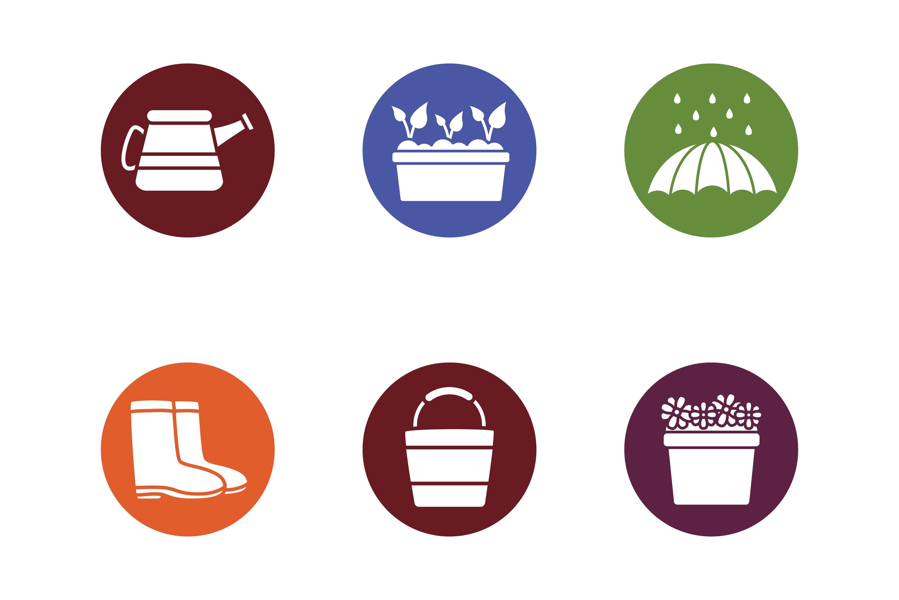 bundle of spring set block icons 2647081 Vector Art at Vecteezy