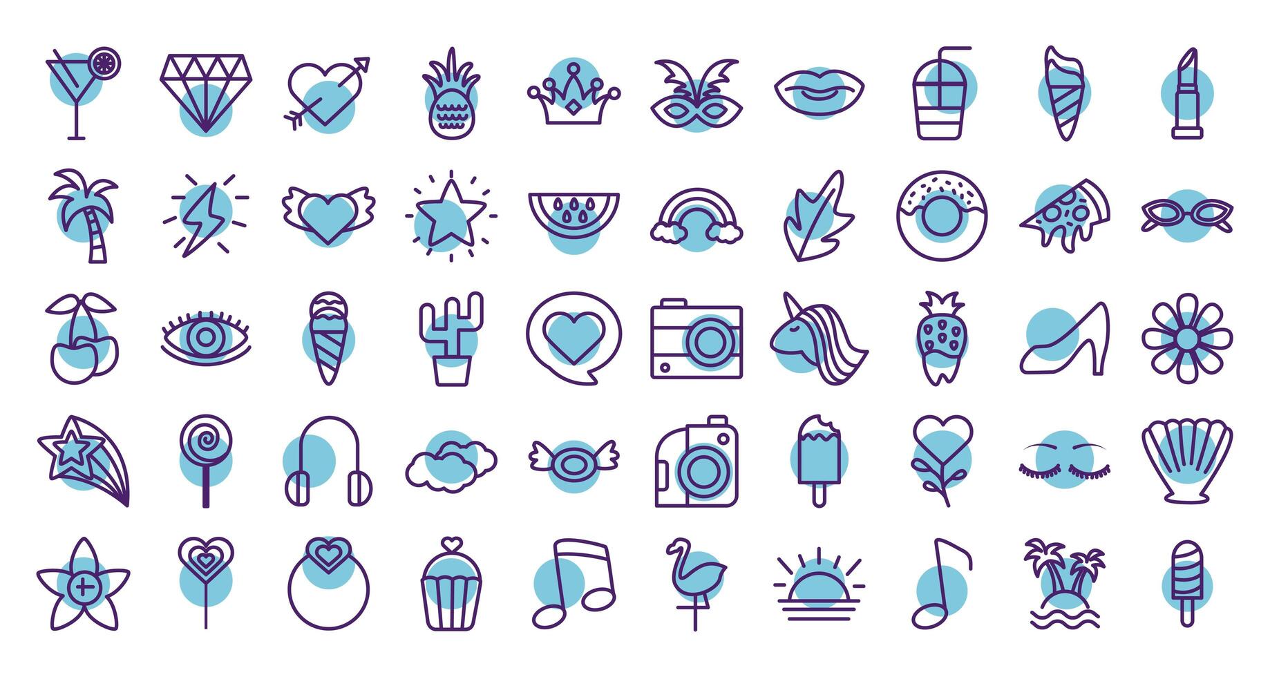 bundle of line s set icons 2647373 Vector Art at Vecteezy