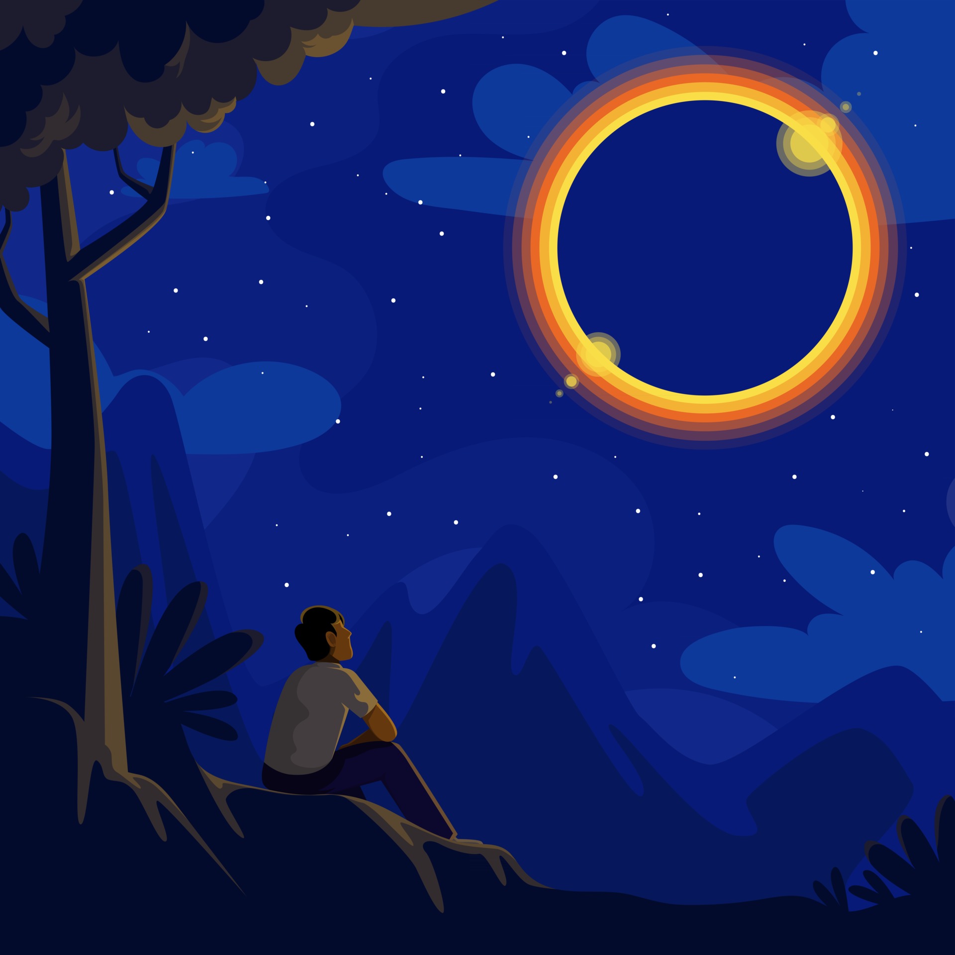 Solar Eclipse Vector Art, Icons, and Graphics for Free Download