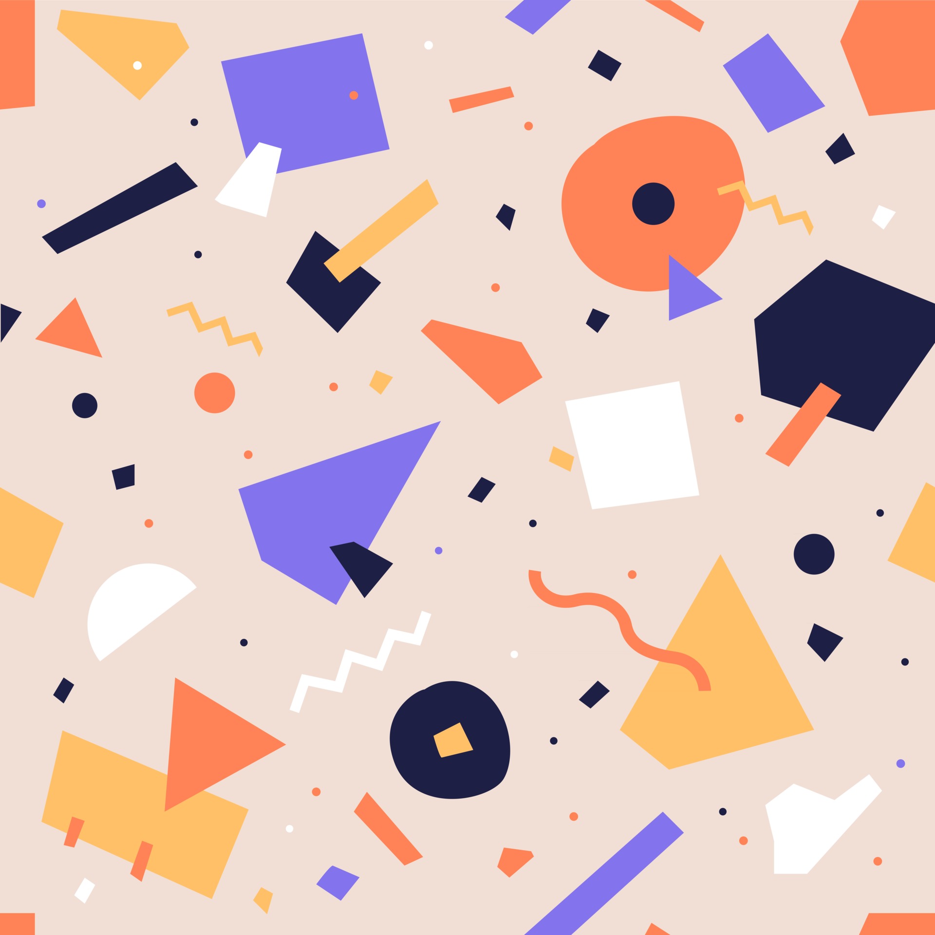 Simple Square Geometric Patterns