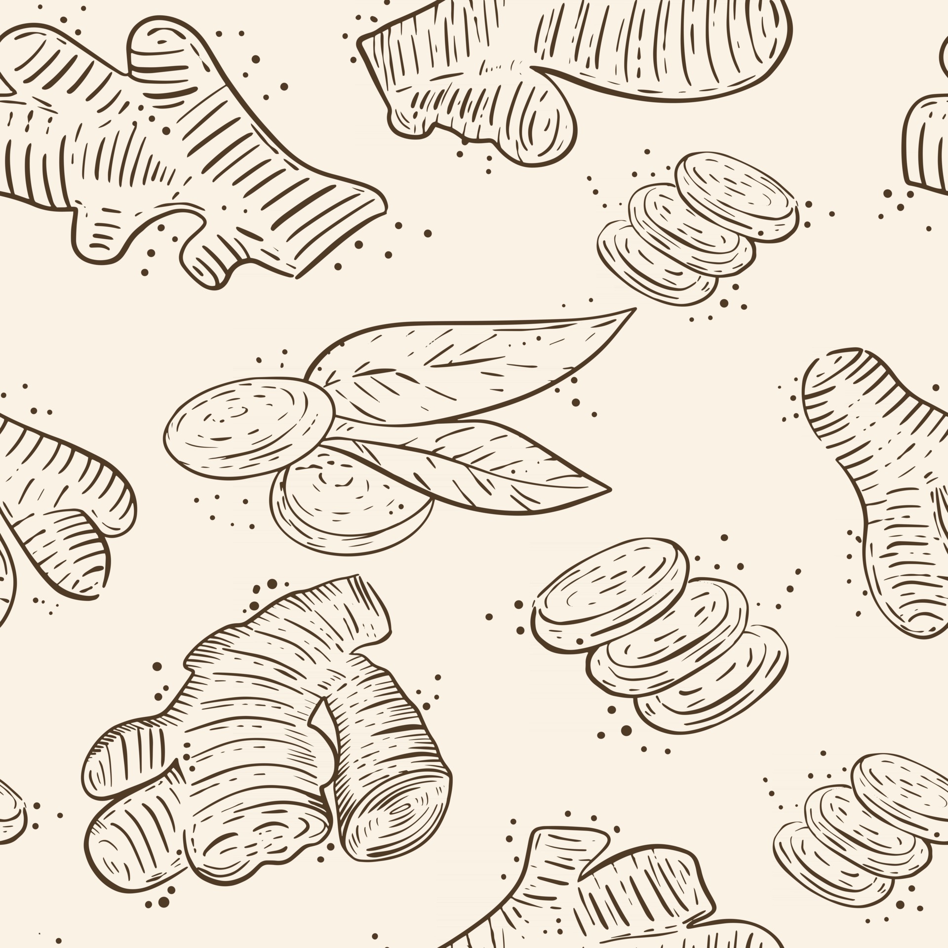 Ginger seamless pattern vector 2657481 Vector Art at Vecteezy