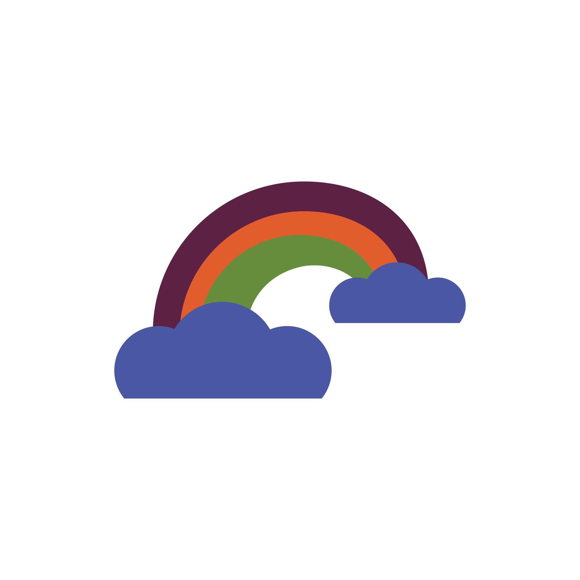 cute rainbow spring flat style 2660668 Vector Art at Vecteezy