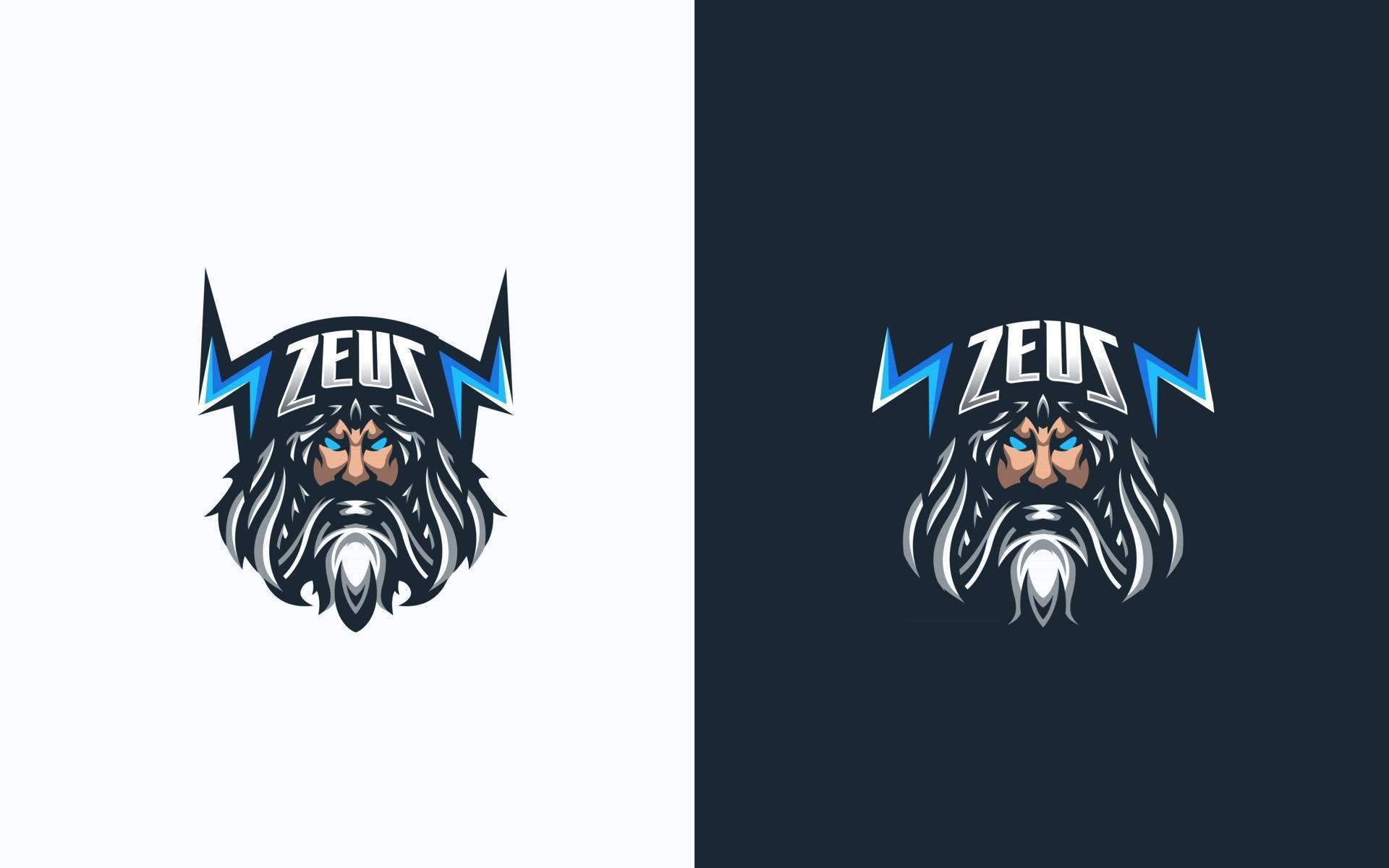Zeus Esport Gaming Mascot Logo Template For Streamer Team Esport Logo