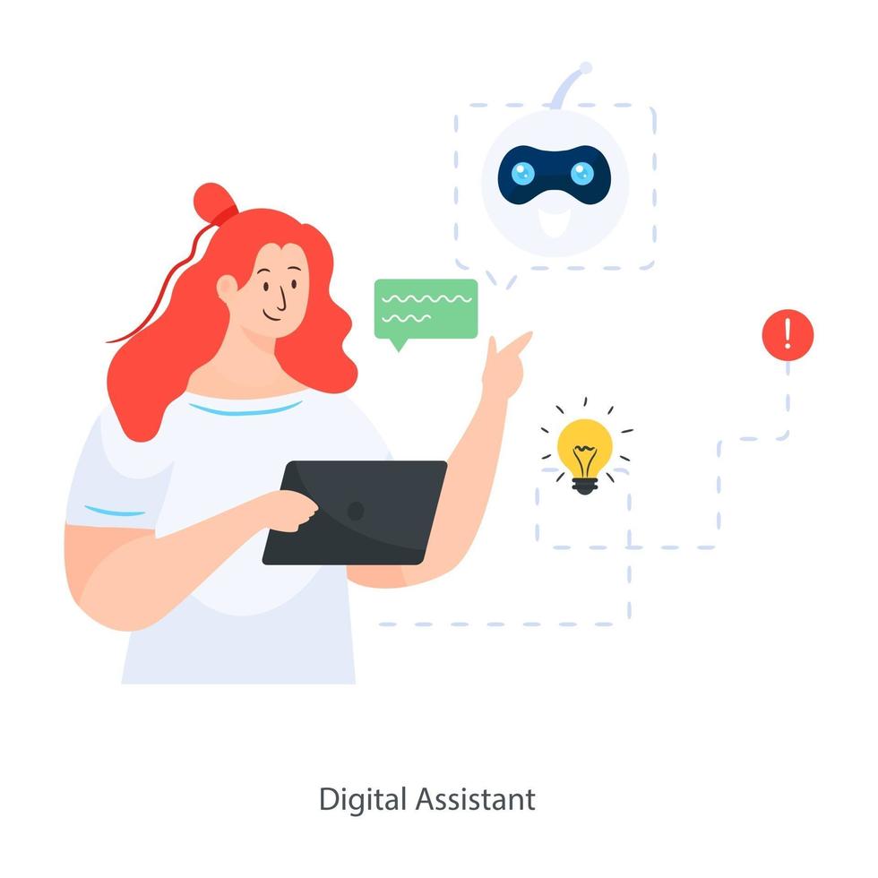 Digital Assistant Design 2667130 Vector Art at Vecteezy