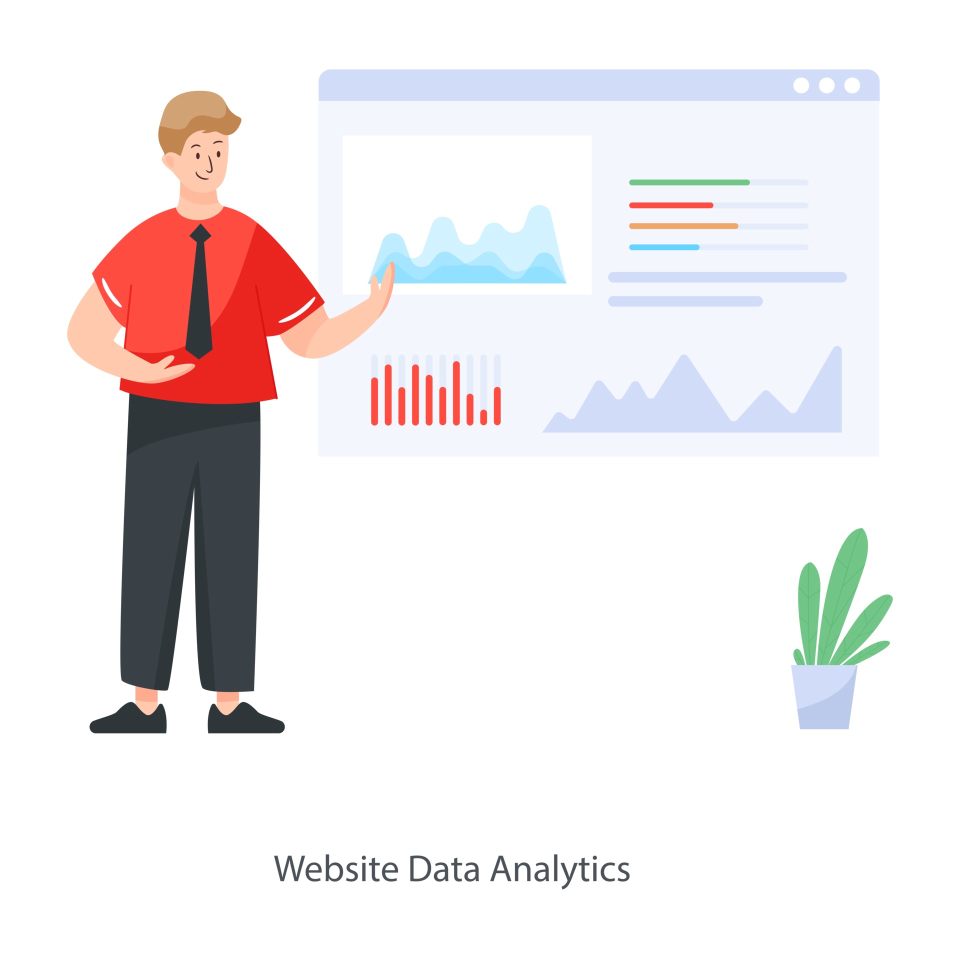Website Data Analytics Design 2667459 Vector Art at Vecteezy